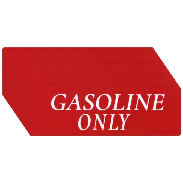 Uxcell 20-Pack Gasoline Only Sticker, 6×2"Strong Adhesive Waterproof ...