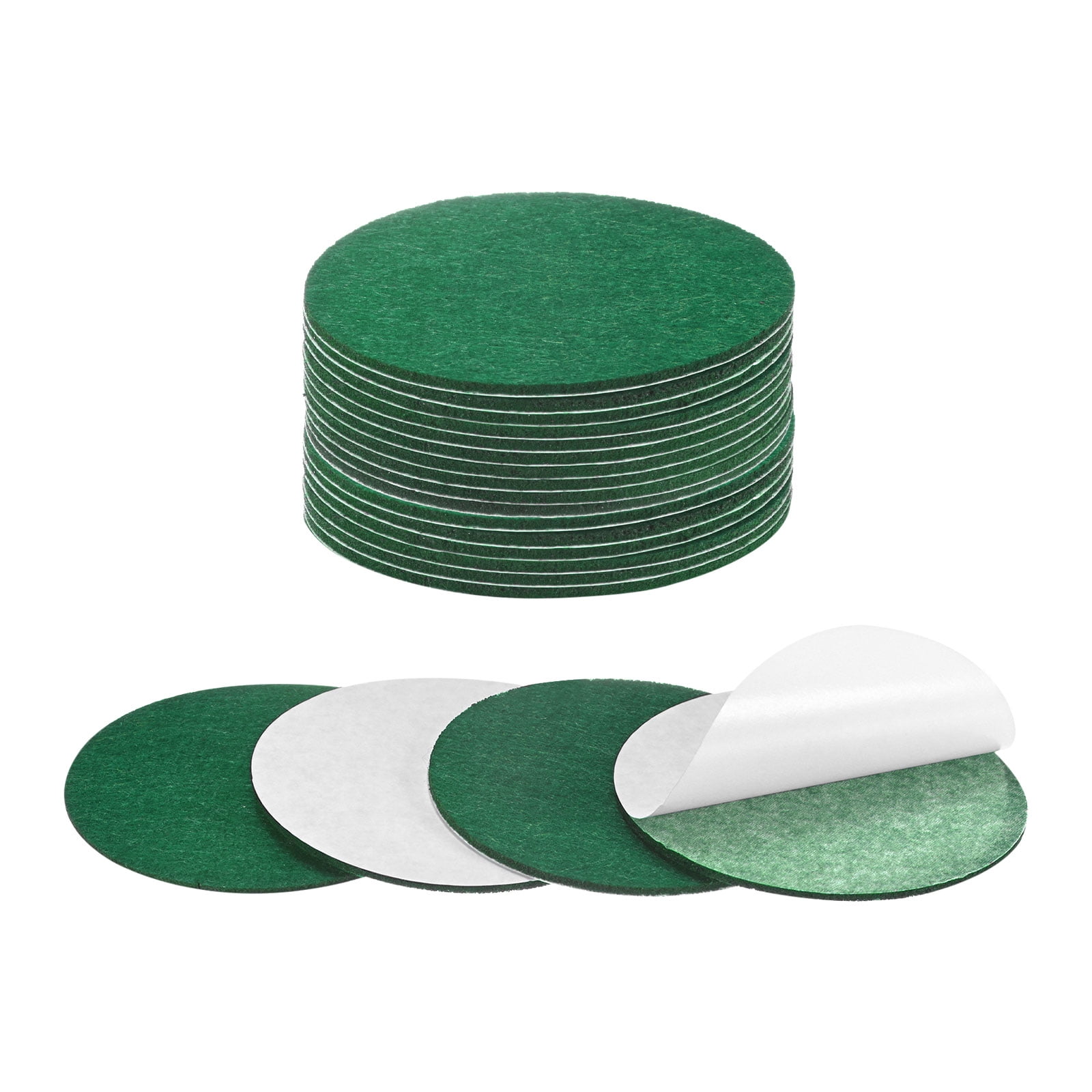 Uxcell 20-Pack Lamp Base Felt, 3.5 Inch Dia. 2mm Thick Self Adhesive ...