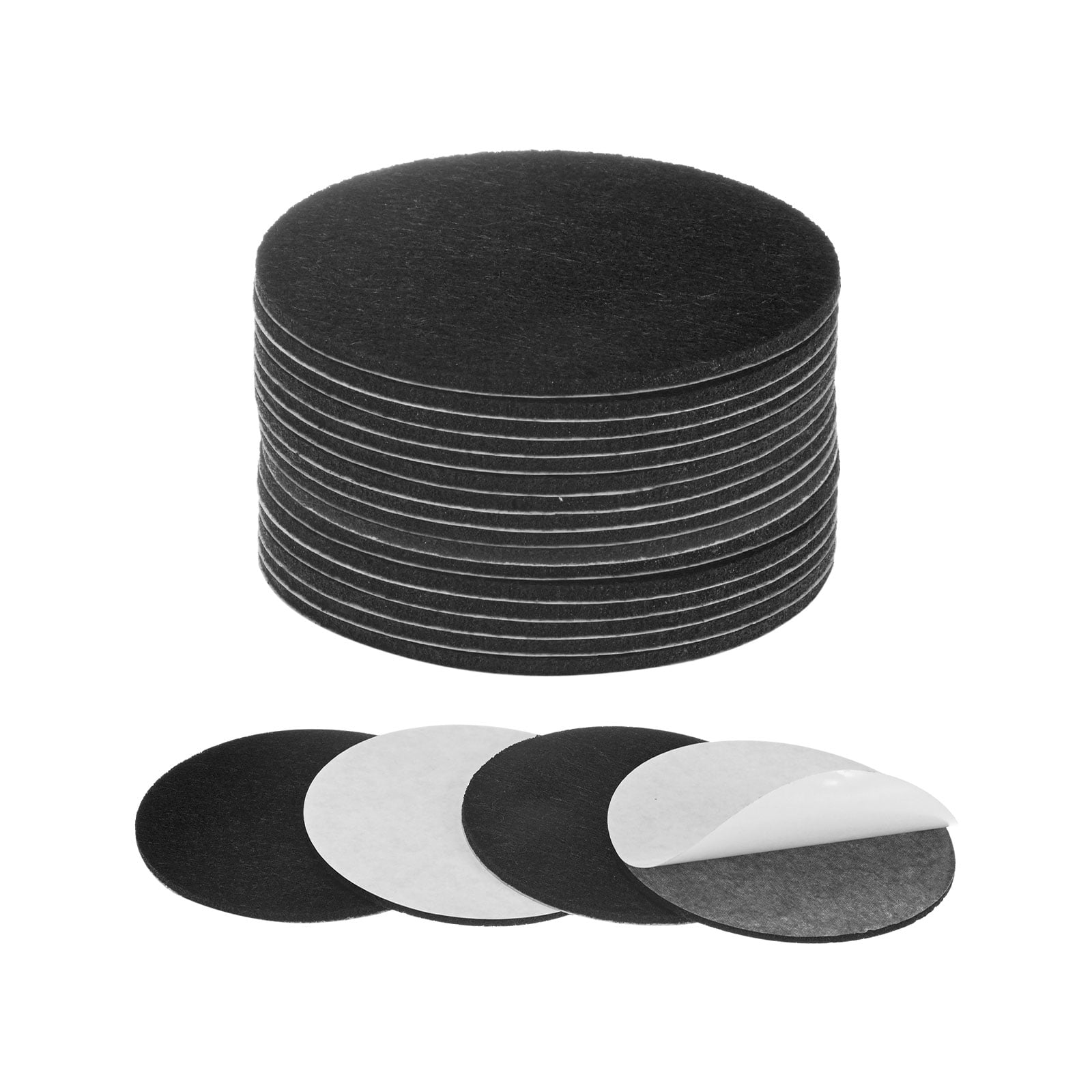 Uxcell 20-Pack Lamp Base Felt, 3 Inch Dia. 2mm Thick Self Adhesive ...