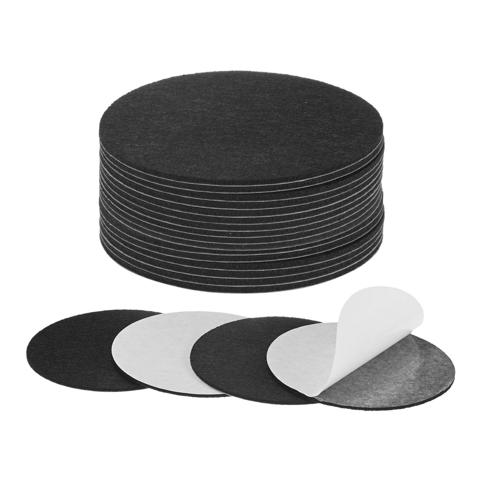 Uxcell 20-Pack Lamp Base Felt, 4 Inch Dia. 2mm Thick Self Adhesive ...