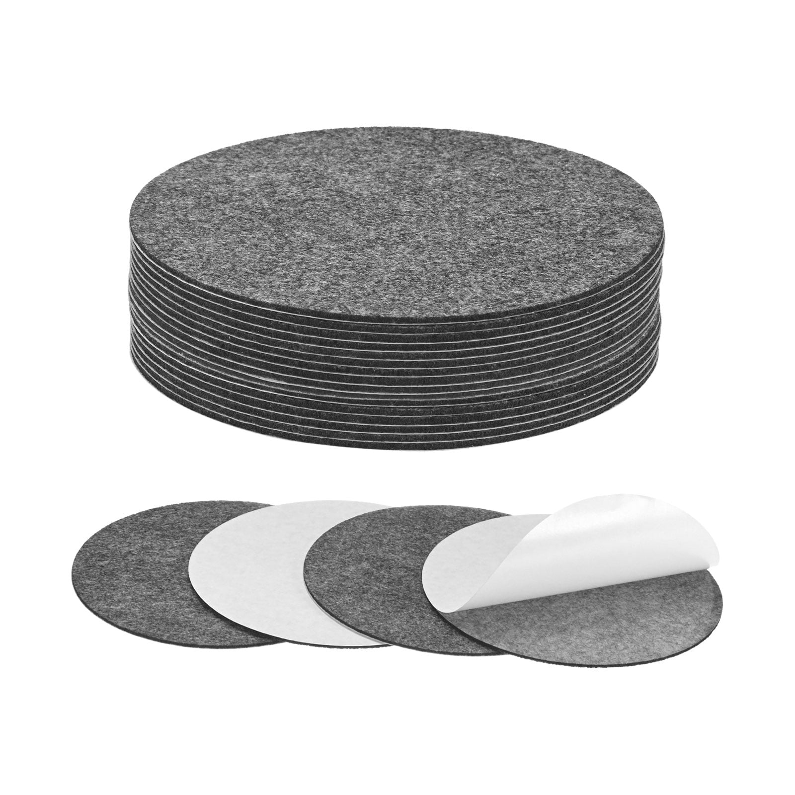 Uxcell 20-Pack Lamp Base Felt, 5.5 Inch Dia. 2mm Thick Self Adhesive ...