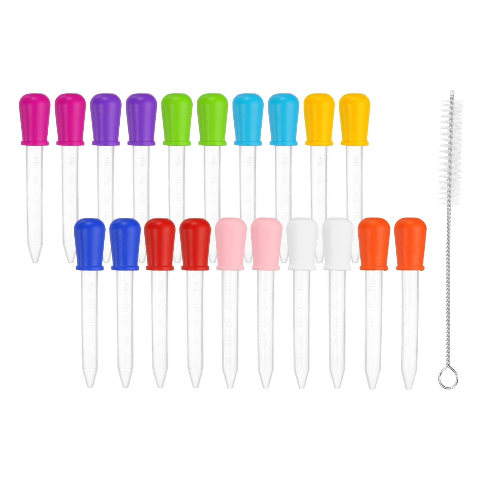Uxcell 20 Pack Liquid Pipettes Droppers, Silicone Dropper with A Clean ...