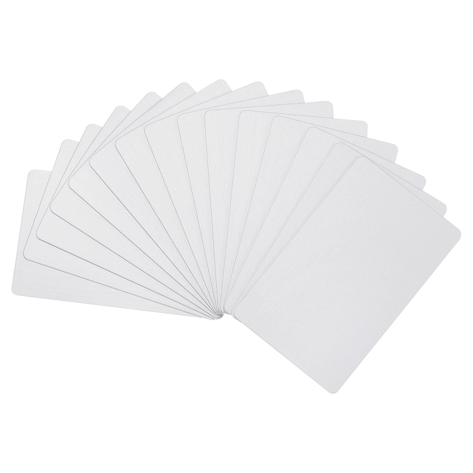 Uxcell 20 Pack Metal Business Cards Anodized 0.8mm Thick Anodized ...