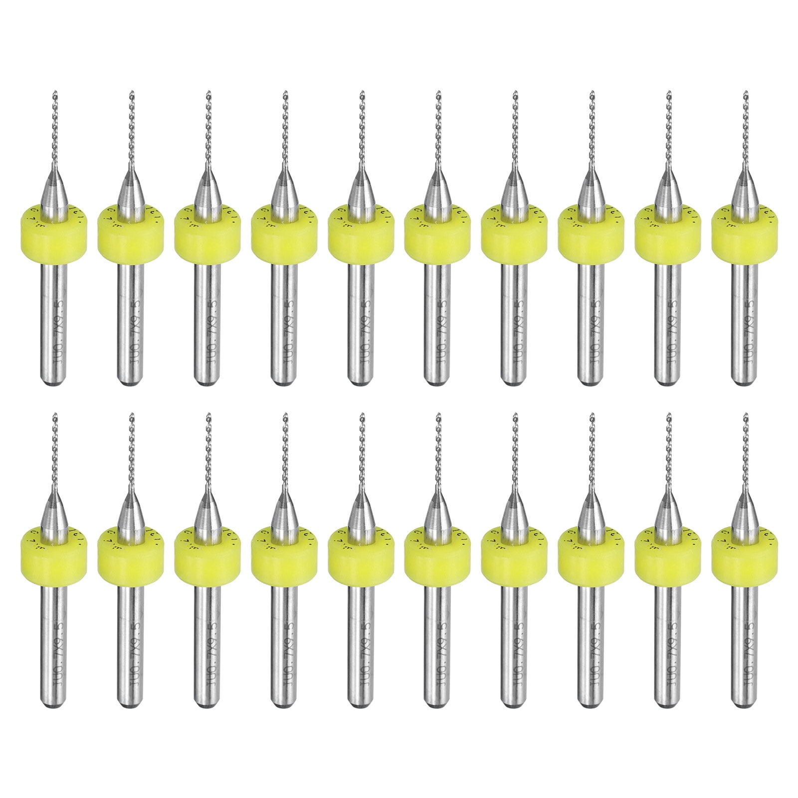 Uxcell 20 Pack Micro PCB Drill Bits 0.7mm Tungsten Steel with 1/8 ...