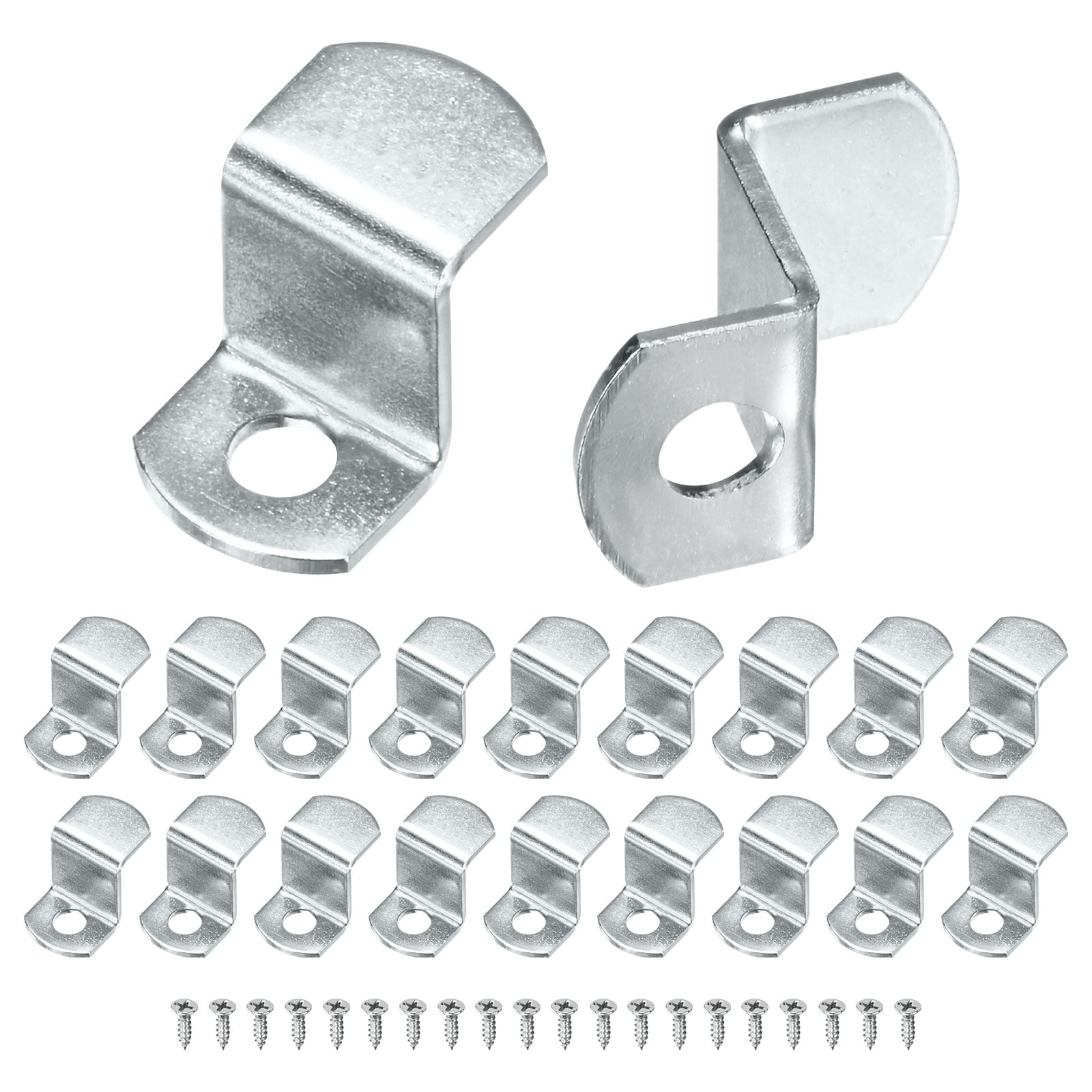 Uxcell 20-Pack Offset Canvas Clips, 0.79" x 0.52" Clips Mirror Clamps ...