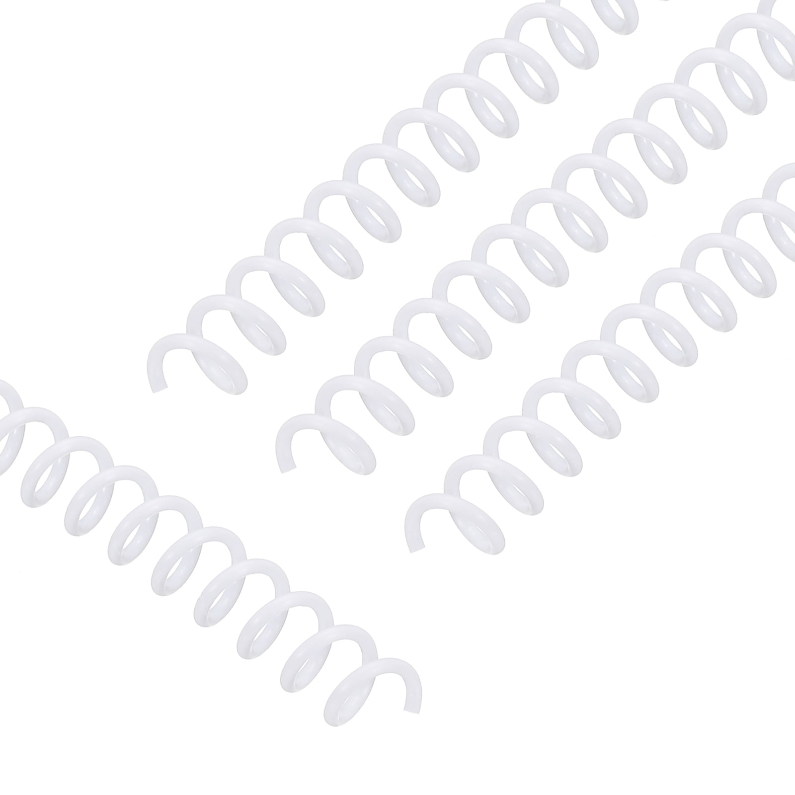 Uxcell 20 Pack Plastic Spiral Binding Coils, 6mm(1/4") Binding Coils 30 Sheet Capacity Spiral ...