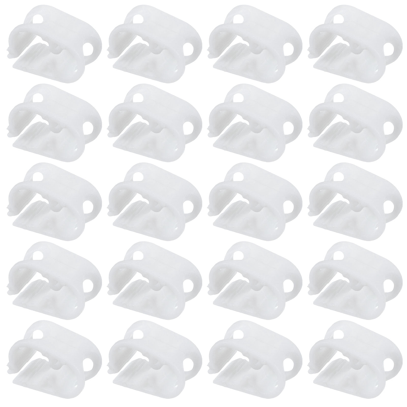 Uxcell 20 Pack Plastic Tubing Clamps, 1/8"-1/4" Adjustable Tube Clamp ...