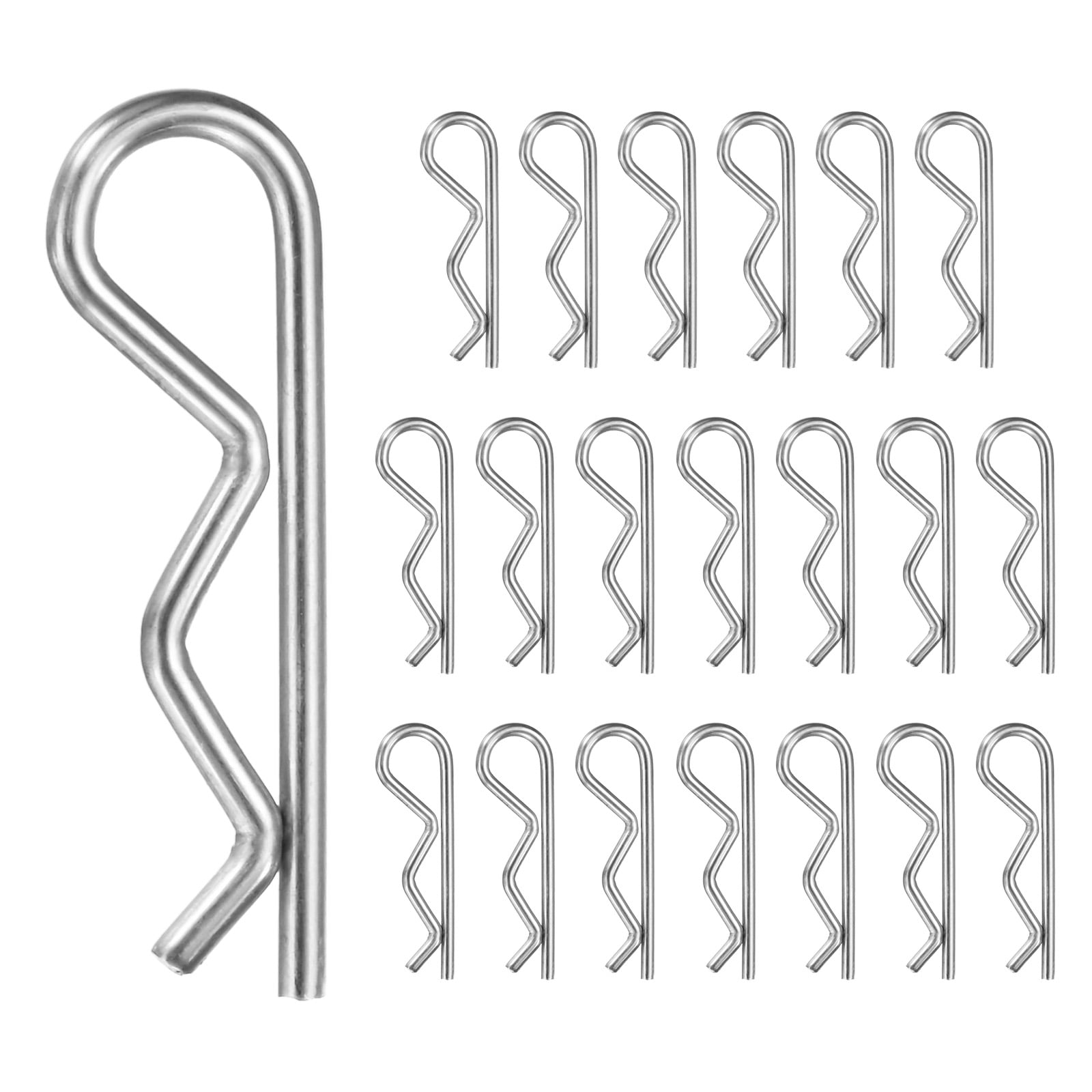 Uxcell 20-Pack R-Shaped Cotter Pin, M2.5x45mm Stainless Steel Hairpin ...