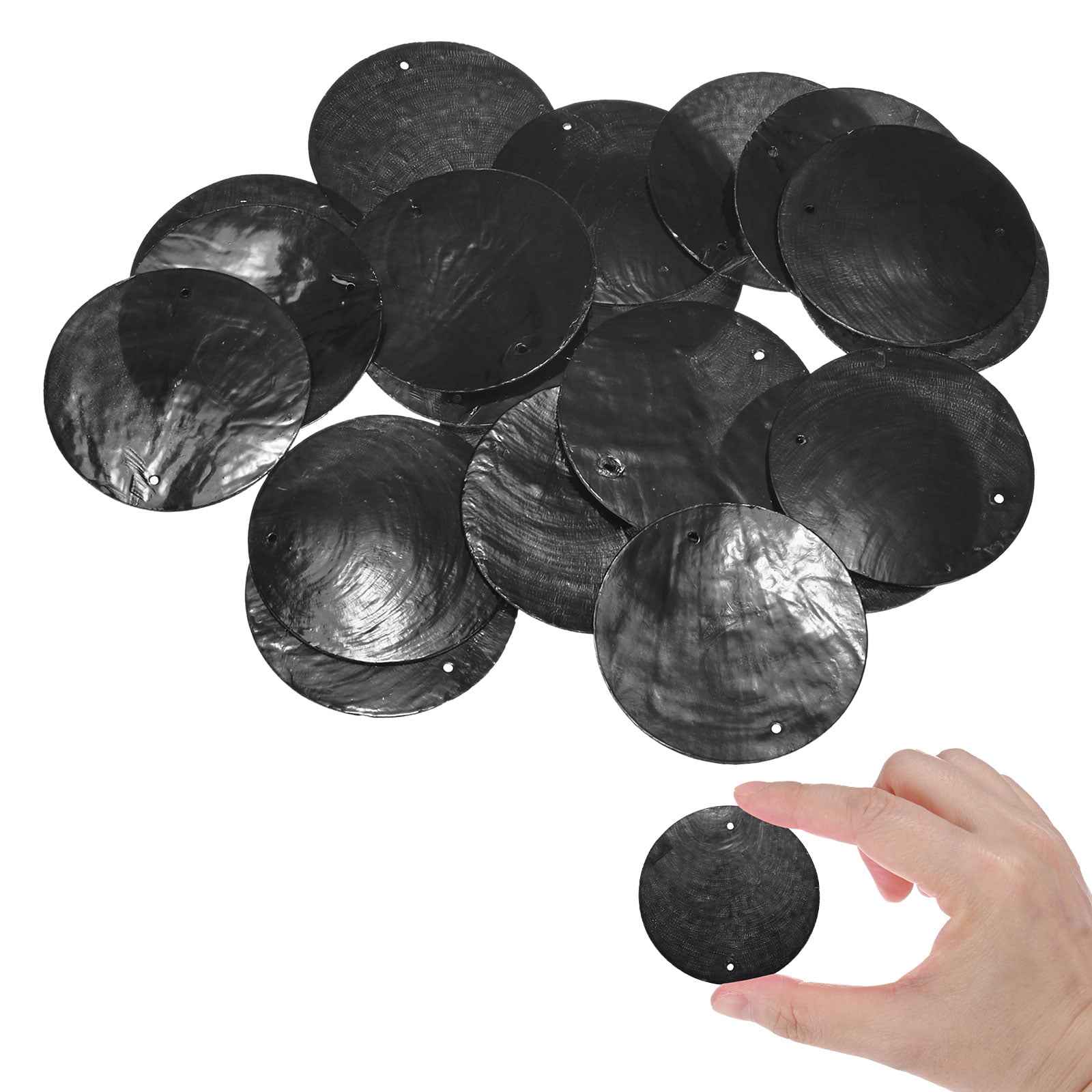 Uxcell 20-Pack Round Capiz Sea Shells, 2" Natural Shells Pieces with ...