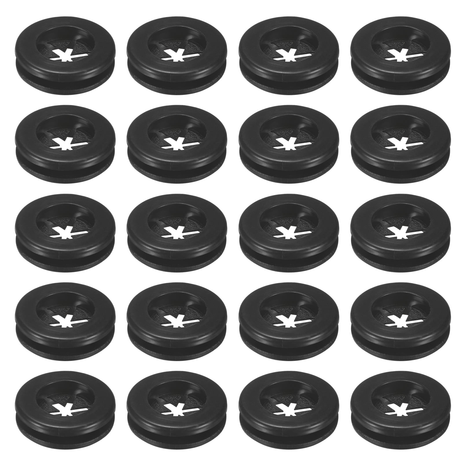 Uxcell 20-Pack Rubber Grommets for Wiring 16mm Petal-Shaped Desk Hole ...