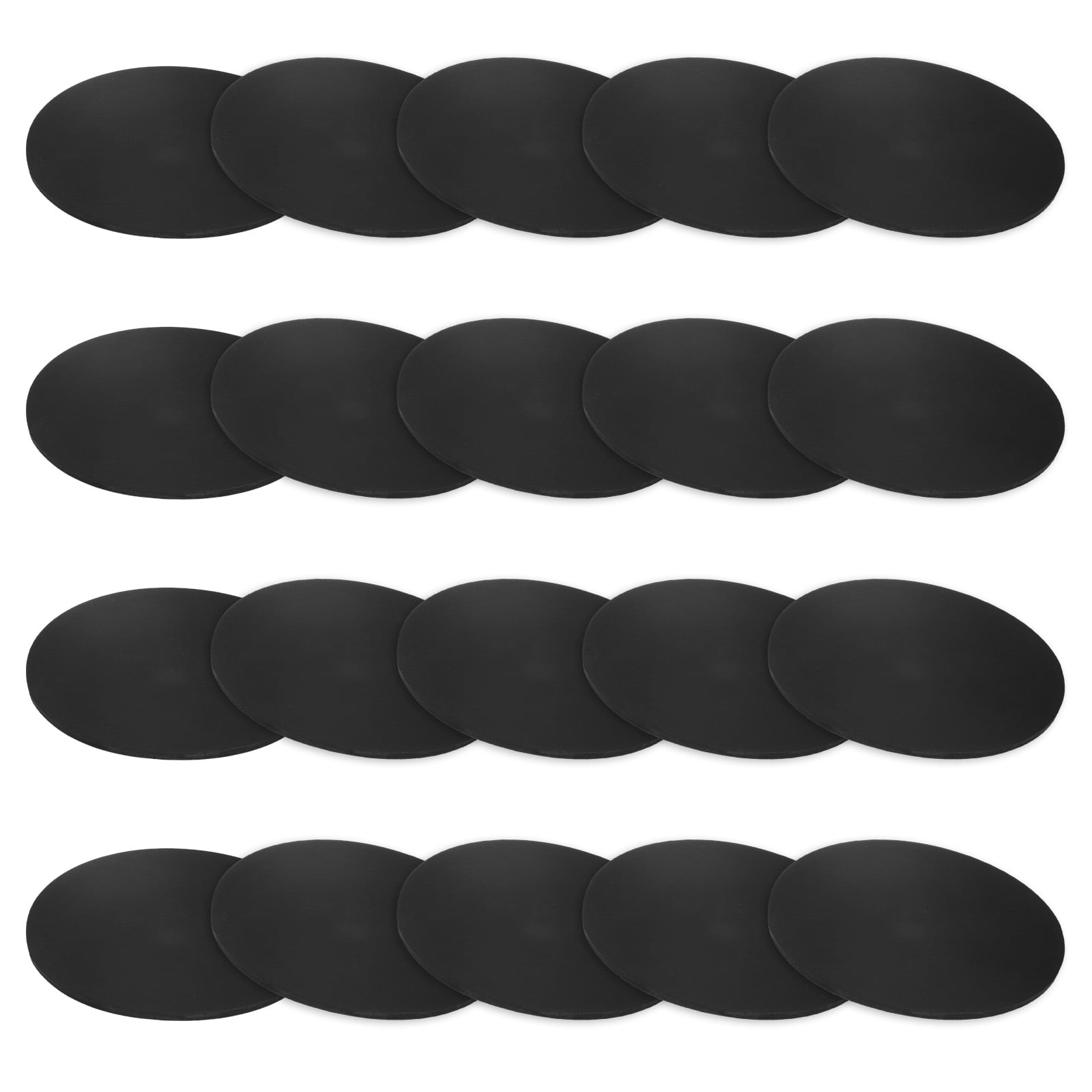 Uxcell 20-Pack Rubber Solid Discs Washers 100mm OD x 3mm Thick for HVAC ...
