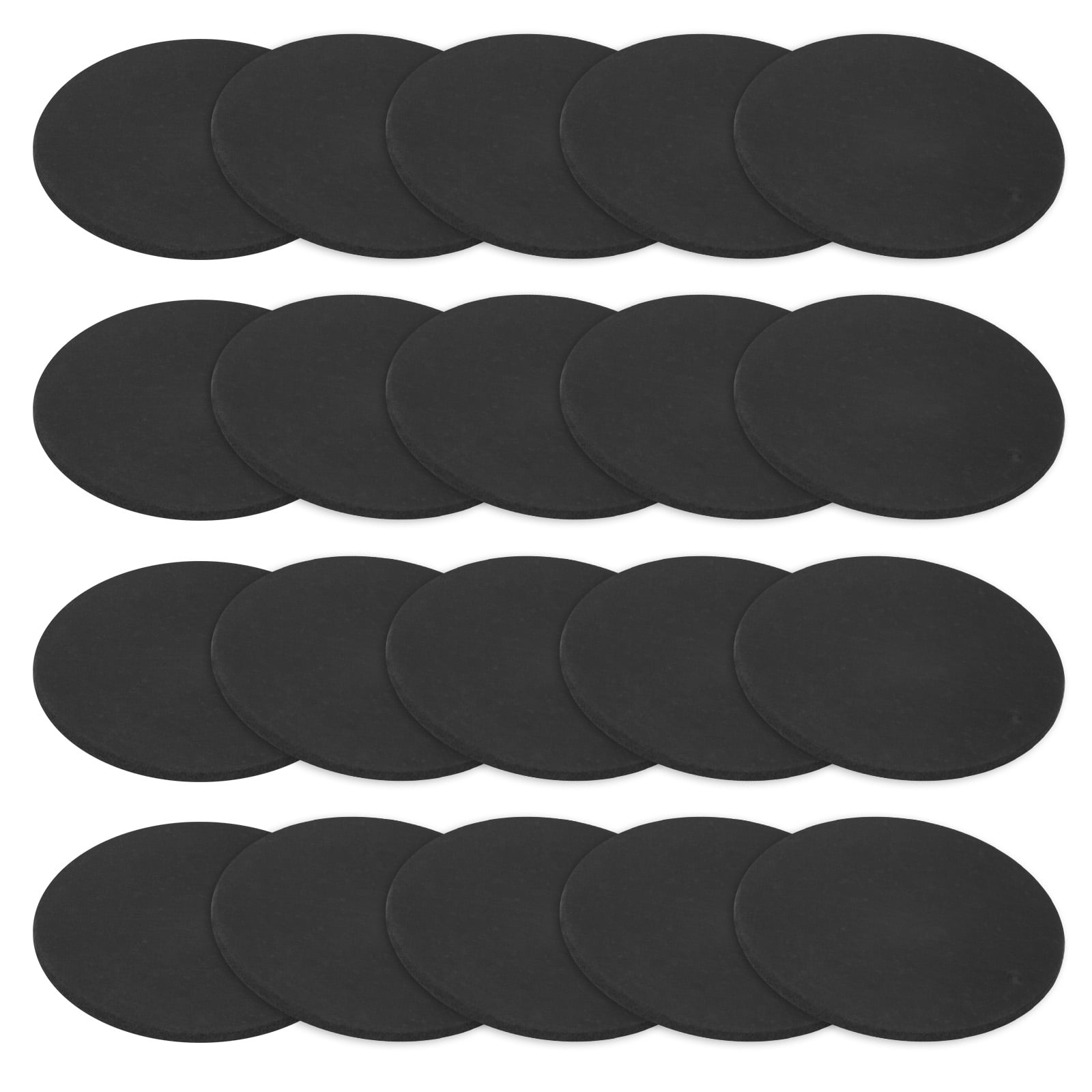 Uxcell 20-Pack Rubber Solid Discs Washers 25mm OD x 1.5mm Thick for ...