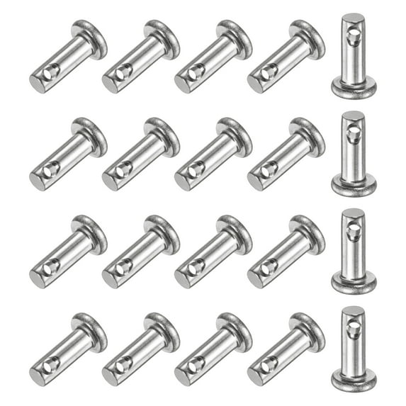 Uxcell 20-Pack Single Hole Clevis Pins, M3 x 8mm 304 Stainless Steel ...