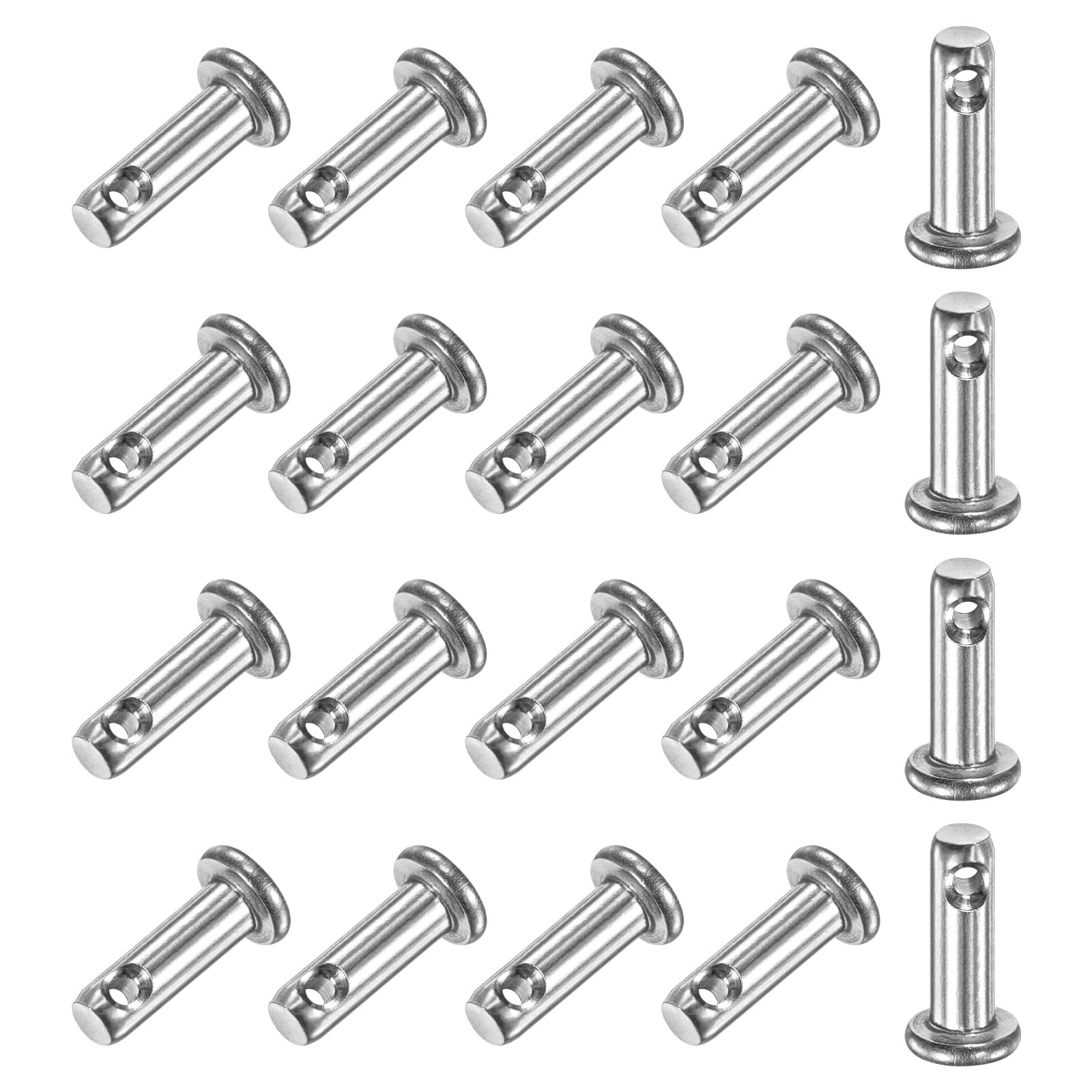 Uxcell 20-Pack Single Hole Clevis Pins, M4 x 12mm 304 Stainless Steel ...