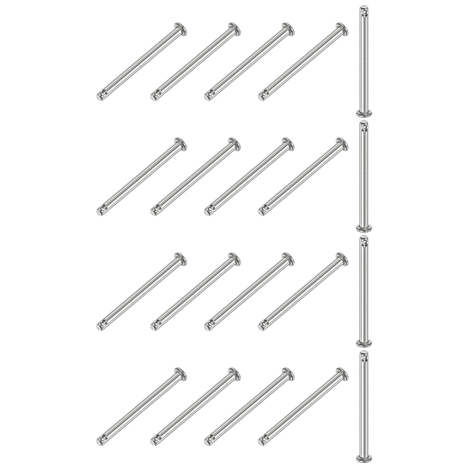Uxcell 20-Pack Single Hole Clevis Pins, M4 x 50mm 304 Stainless Steel ...