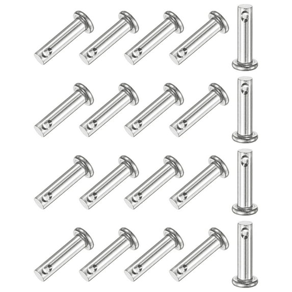 Uxcell 20-Pack Single Hole Clevis Pins, M5 x 20mm 304 Stainless Steel ...