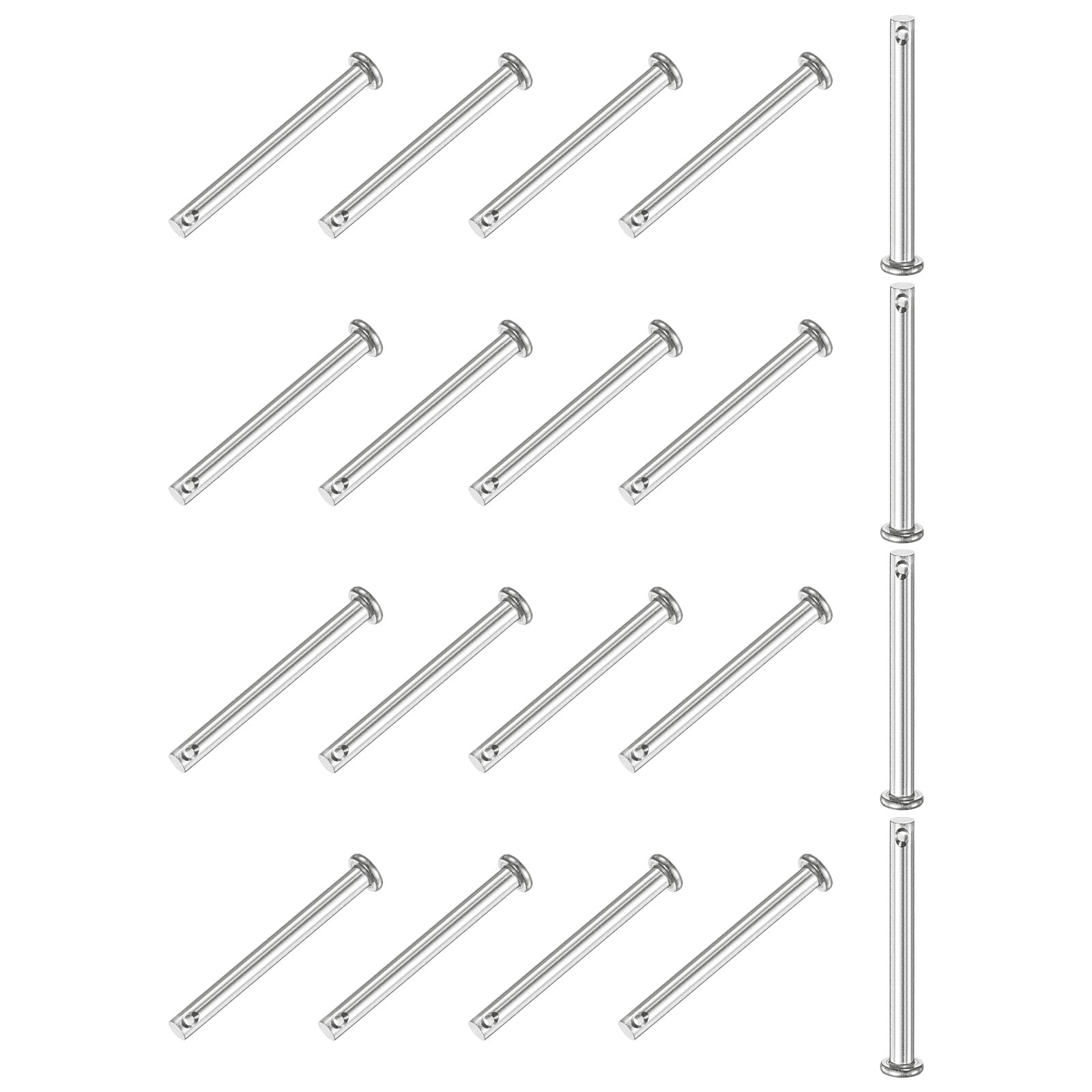 Uxcell 20-Pack Single Hole Clevis Pins, M5 x 50mm 304 Stainless Steel ...