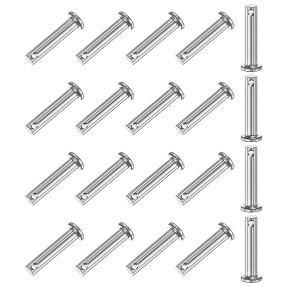 Uxcell 20-Pack Single Hole Clevis Pins, M6 x 30mm 304 Stainless Steel ...