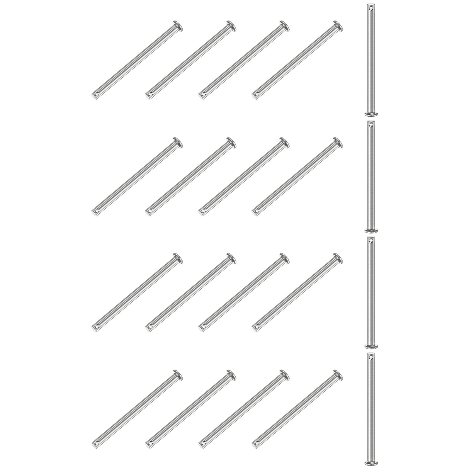 Uxcell 20-Pack Single Hole Clevis Pins, M6 x 90mm 304 Stainless Steel ...