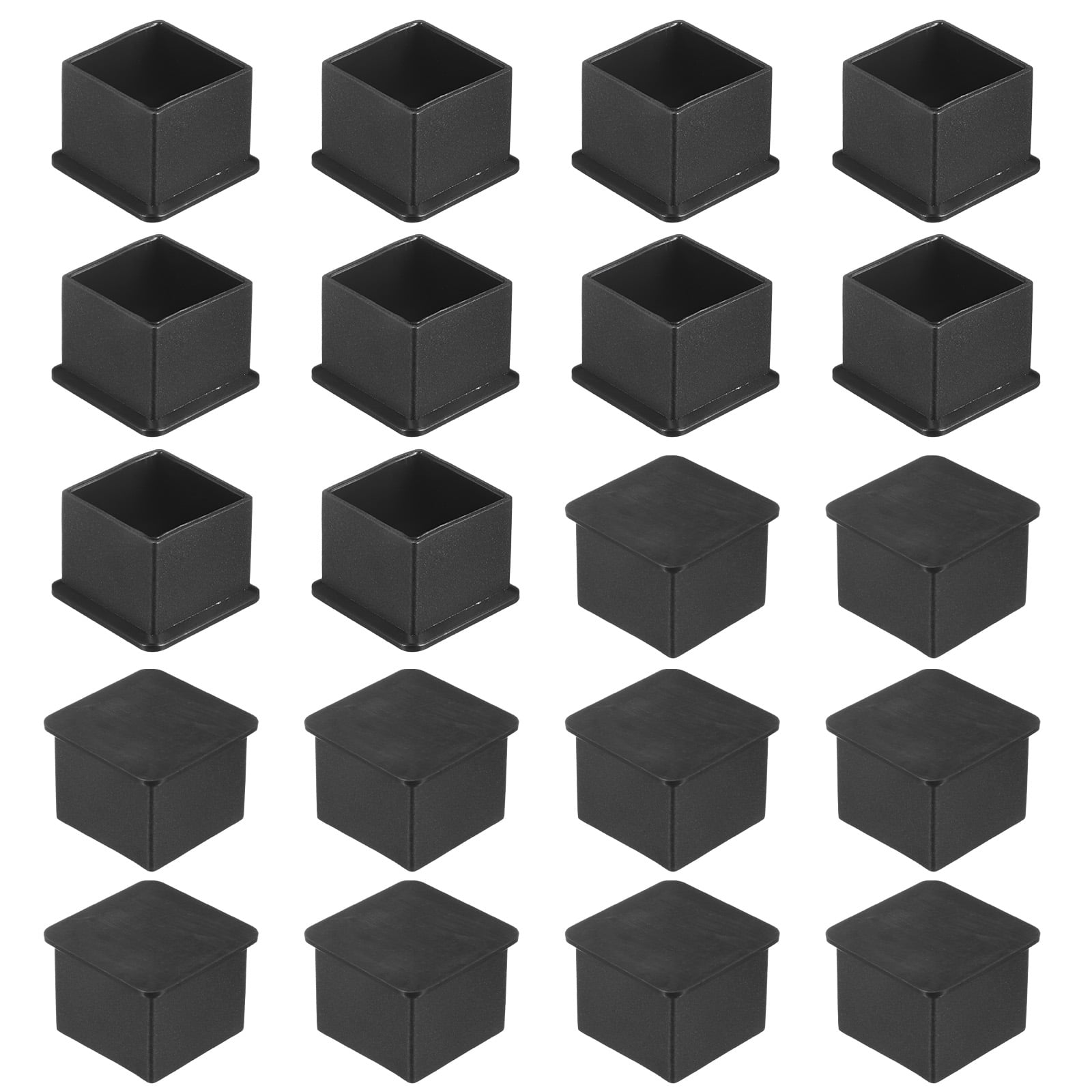 Uxcell 20-Pack Square Furniture Leg Caps, 1.2" (30mm) Leg Caps for ...