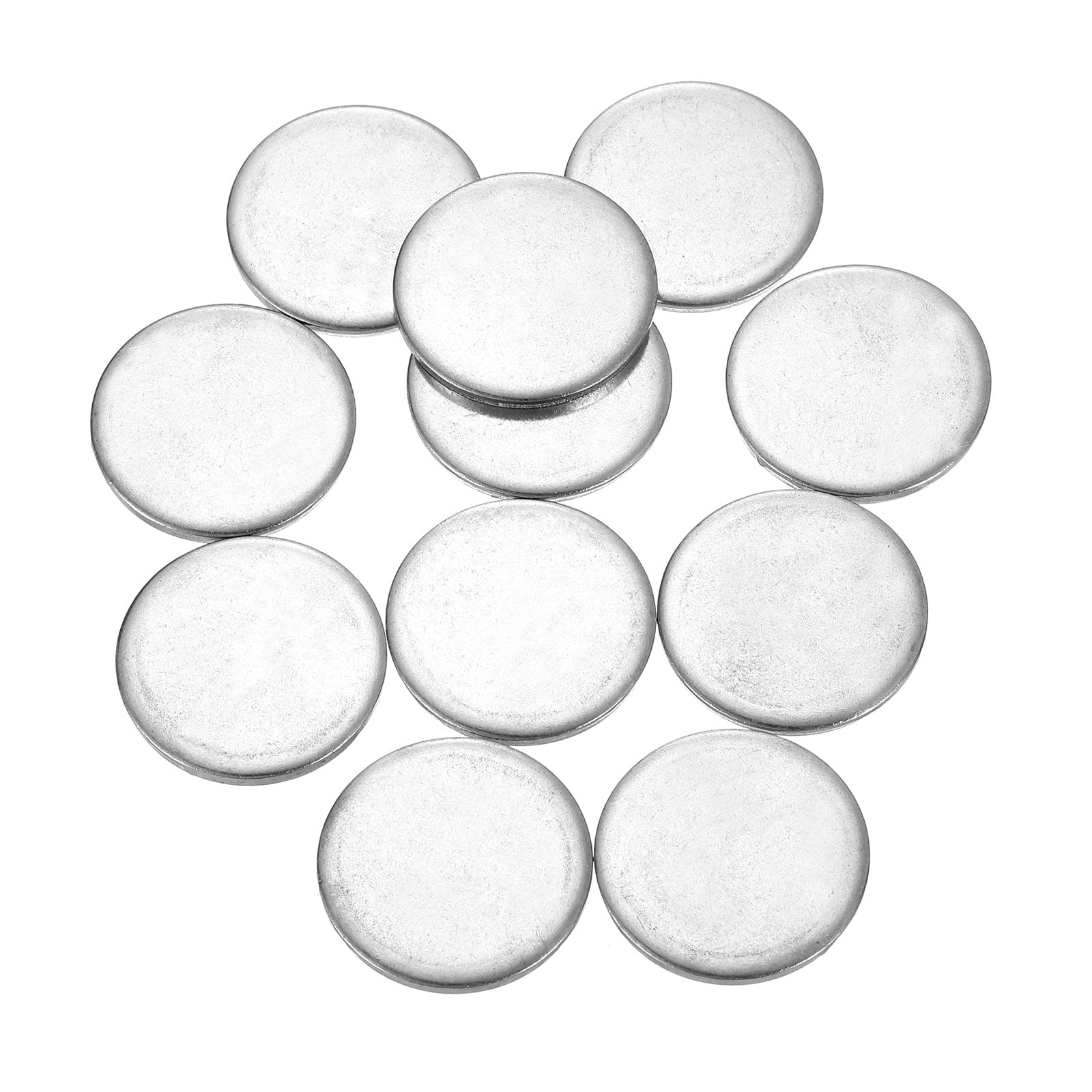 Uxcell 20 Pack Stainless Steel Disc, 15/16"(24mm) Dia 0.12"(3mm) Thick ...