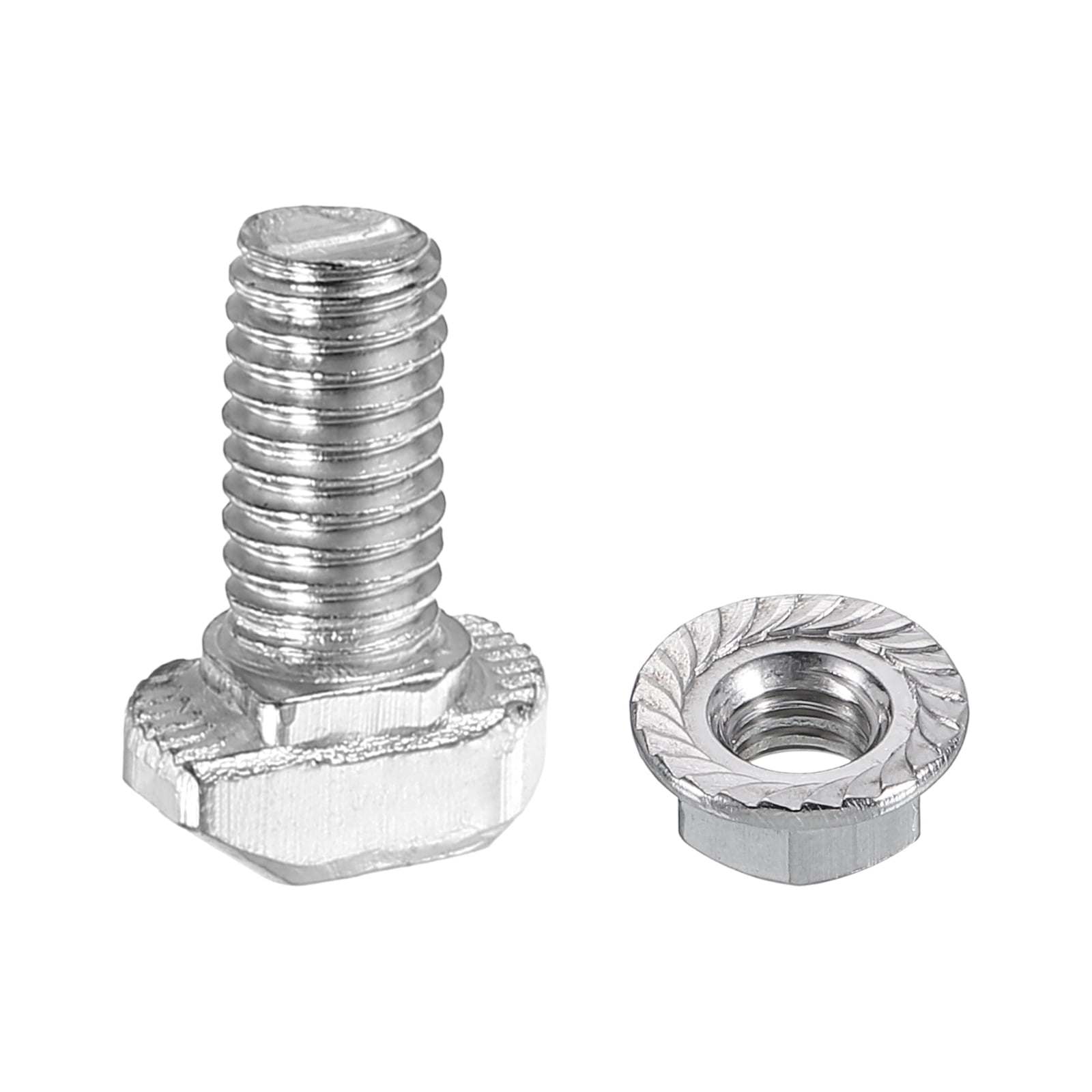 Uxcell 20 Pack t Slot Drop-in Bolt, M5 x 10mm T-Slot Bolts Carbon Steel ...