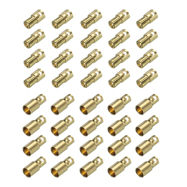 Uxcell 20 Pairs Banana Plugs Connector 6mm Male Female Banana Plug for ...