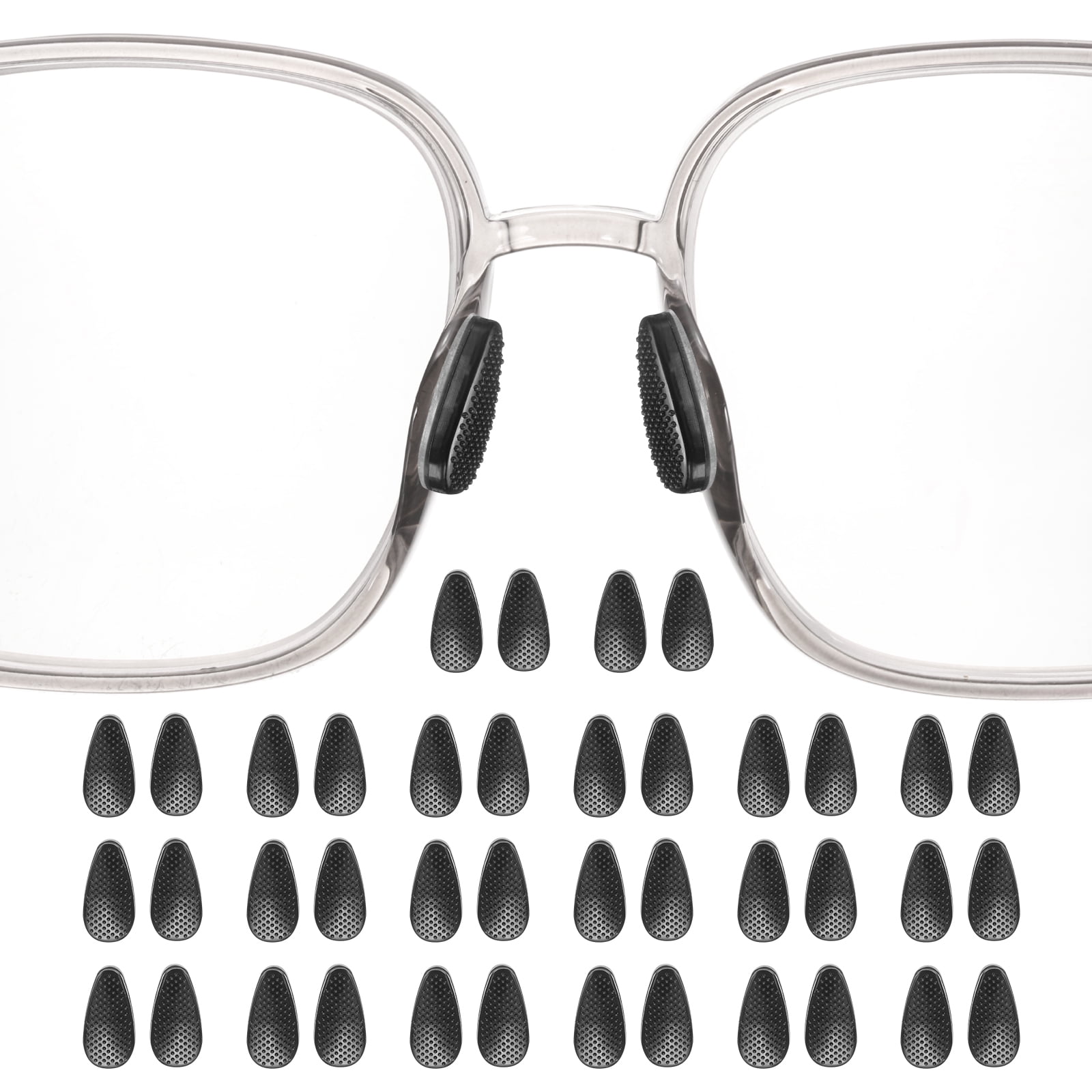 Uxcell 20 Pairs Eyeglass Nose Pads 2.5mm Glass Nose Grips Granular ...