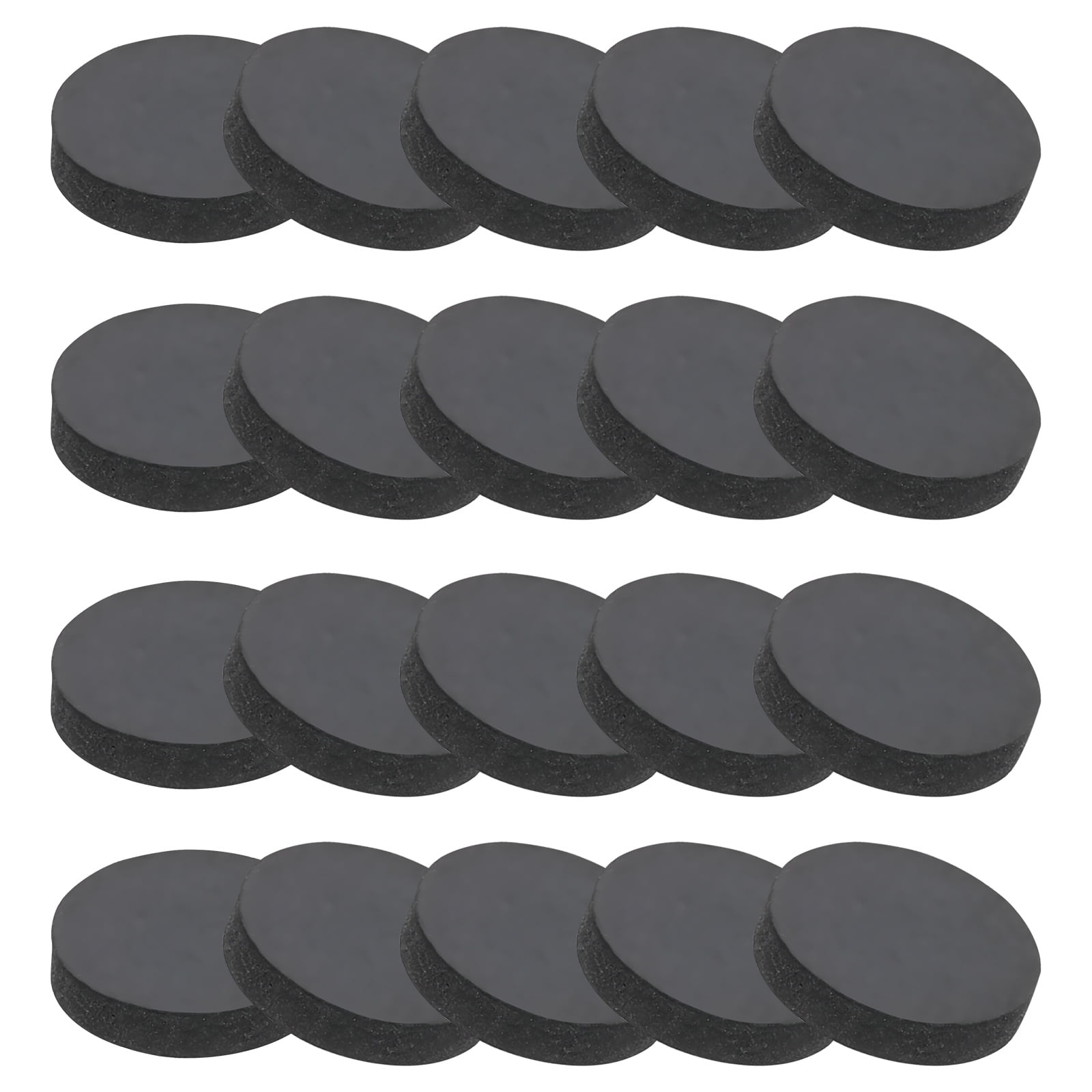 Uxcell 20 Pcs 15mm ID x 3mm Thick Rubber Solid Discs Washers, Black ...