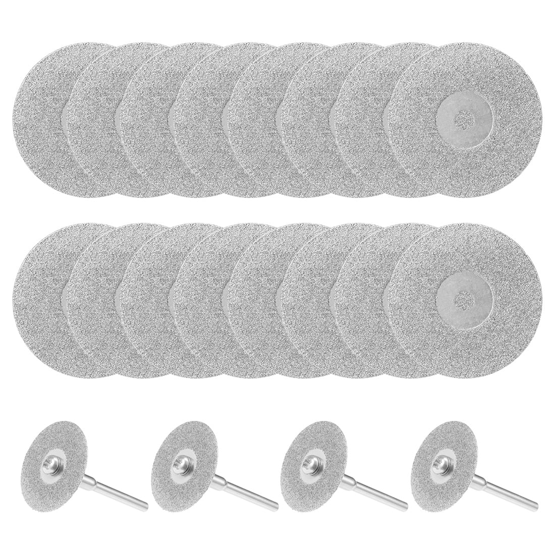 Uxcell 20 Pcs 25mm Diamond Cutting Wheels Cut Off Wheel with 4 Pcs ...