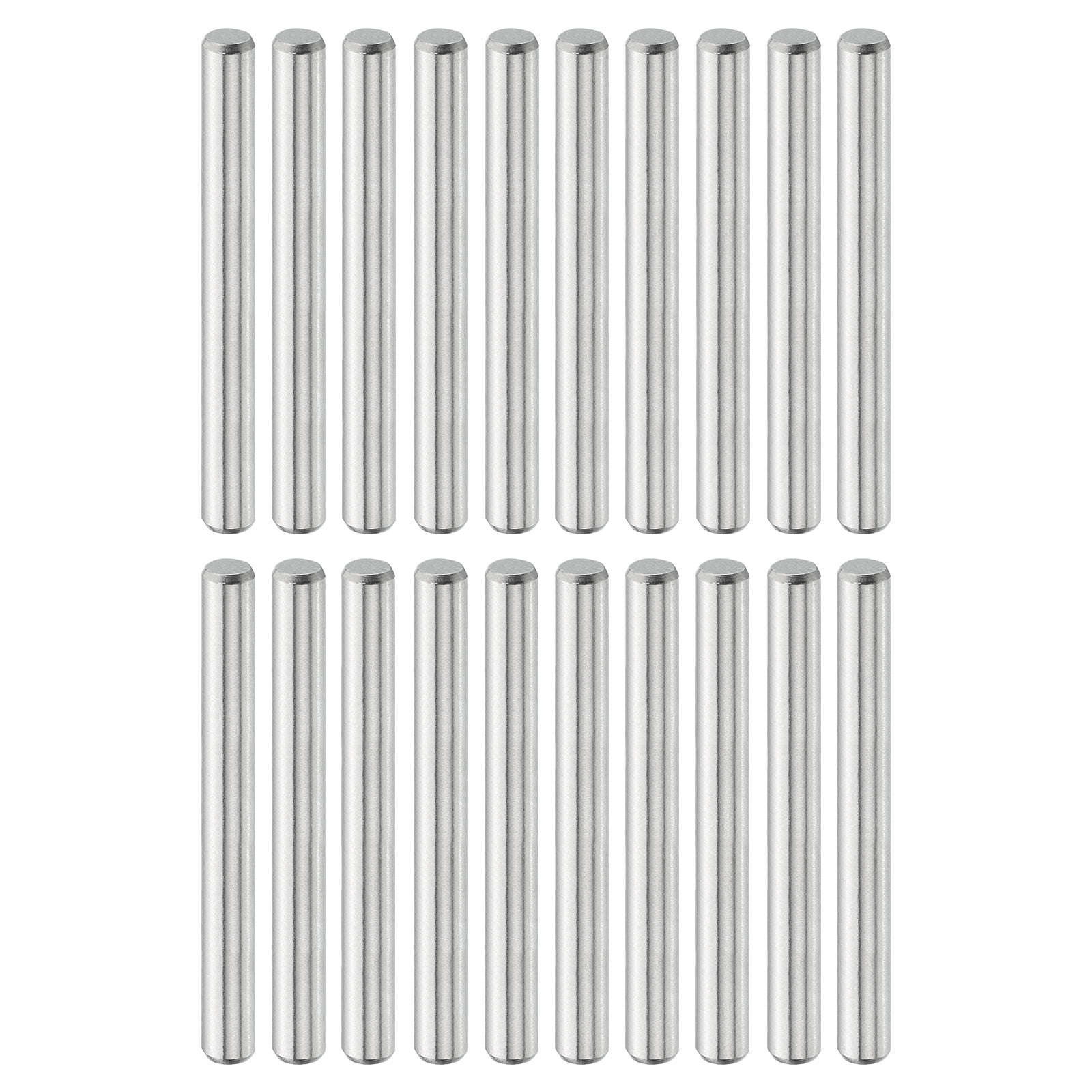 Uxcell 20 Pcs 3 mm x 28 mm Dowel Pins, 316L Stainless Steel Cylindrical ...