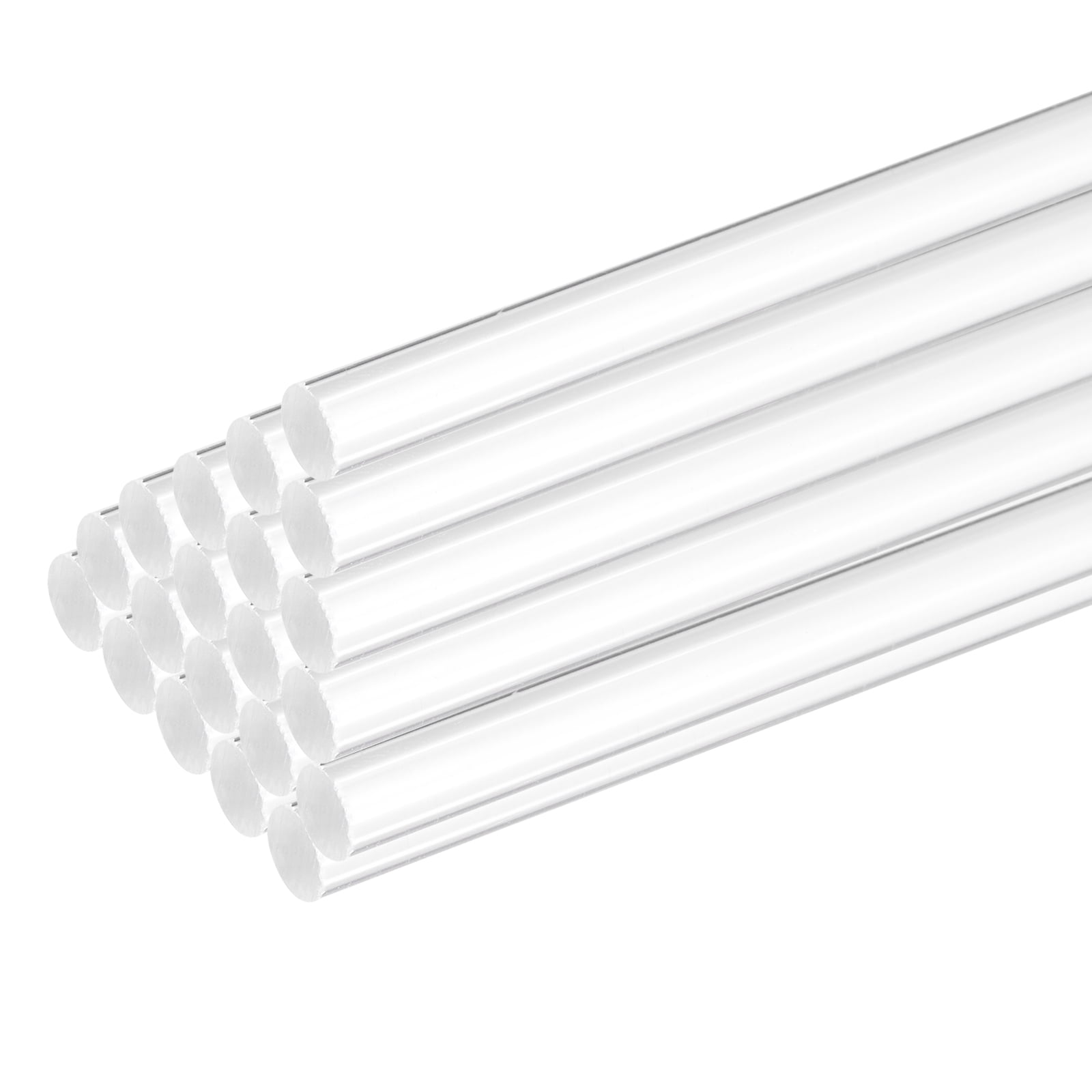 Uxcell 20 Pack Acrylic Round Rods 9/32" x 12" Clear Acrylic Dowel Rods ...