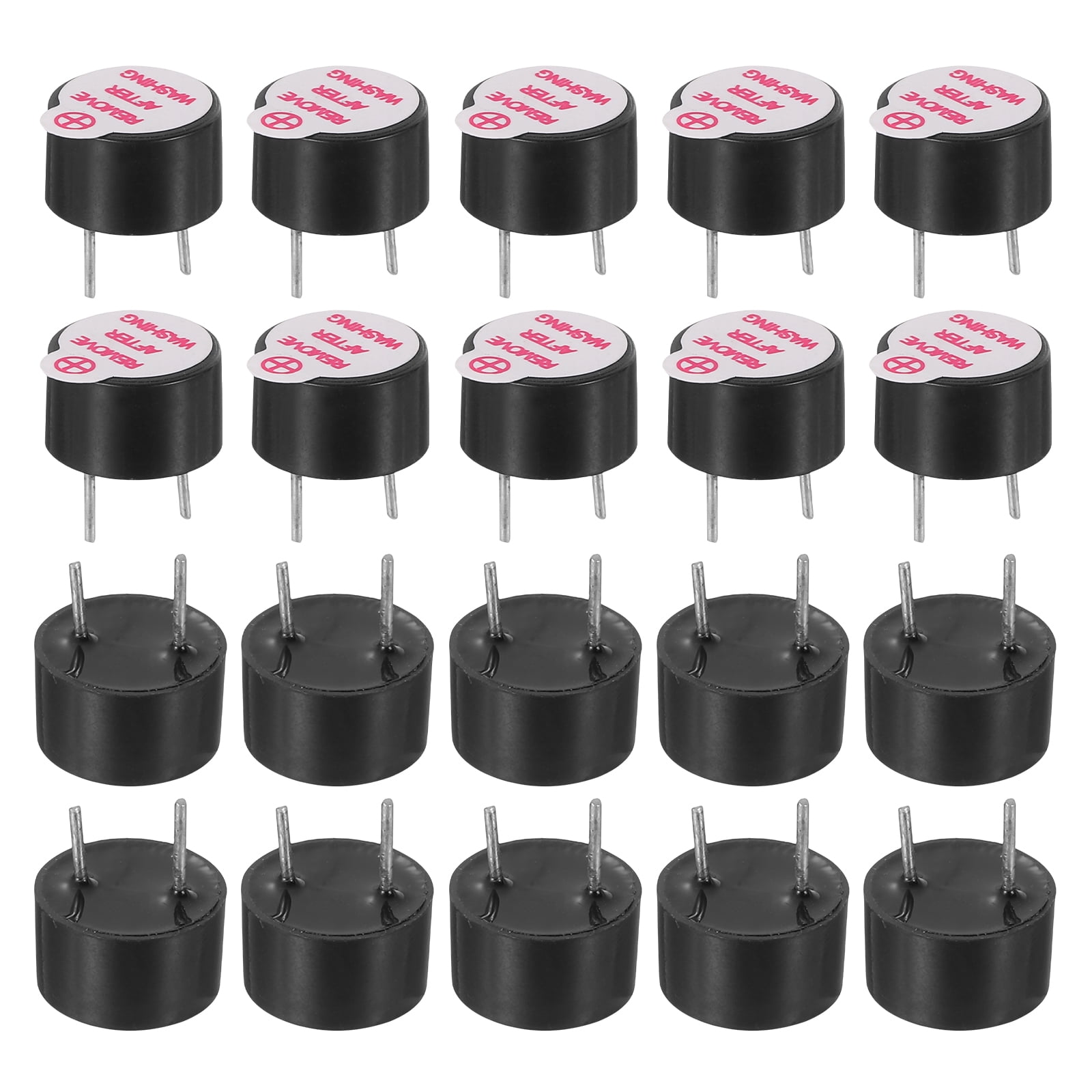 Uxcell 20 Pcs Active Buzzer DC 3V 9x5.5mm 5mm Pitch Electric Tone ...