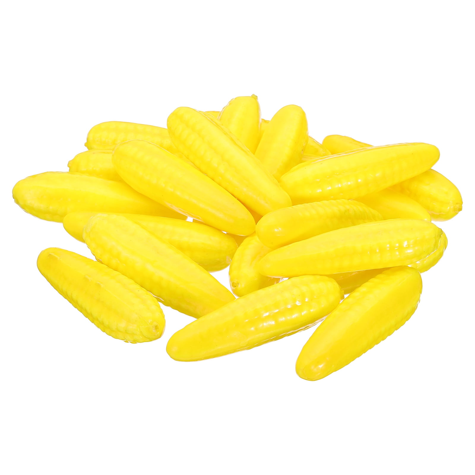 Uxcell 20 Pcs Artificial Mini Corn, Foam Lifelike Fake Fruit Model ...
