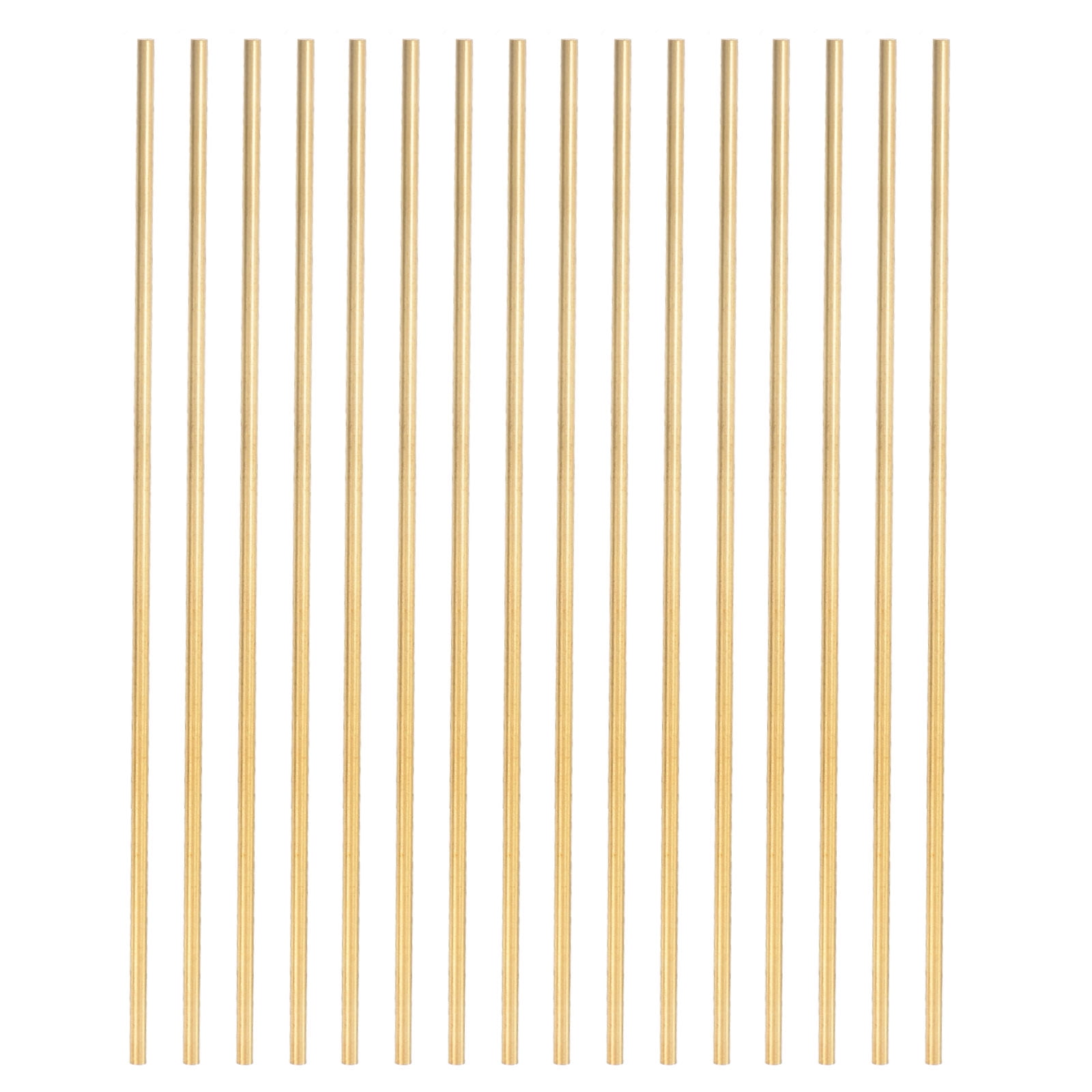 Uxcell 20 Pcs Brass Round Rod, 2mm x 4" Lathe Bar Stock Brass Round ...