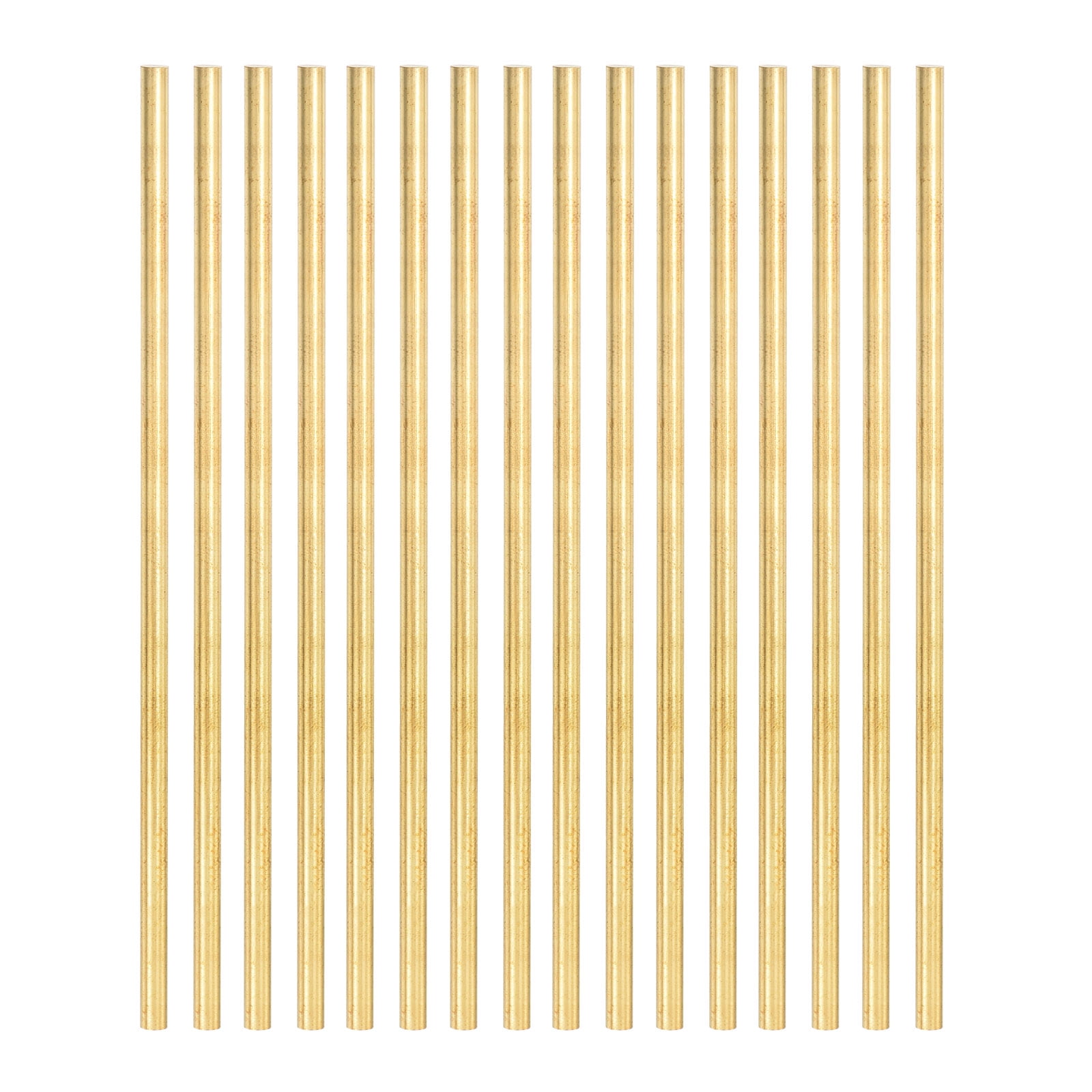 Uxcell 20 Pcs Brass Round Rod, 3mm x 4" Lathe Bar Stock Brass Round ...