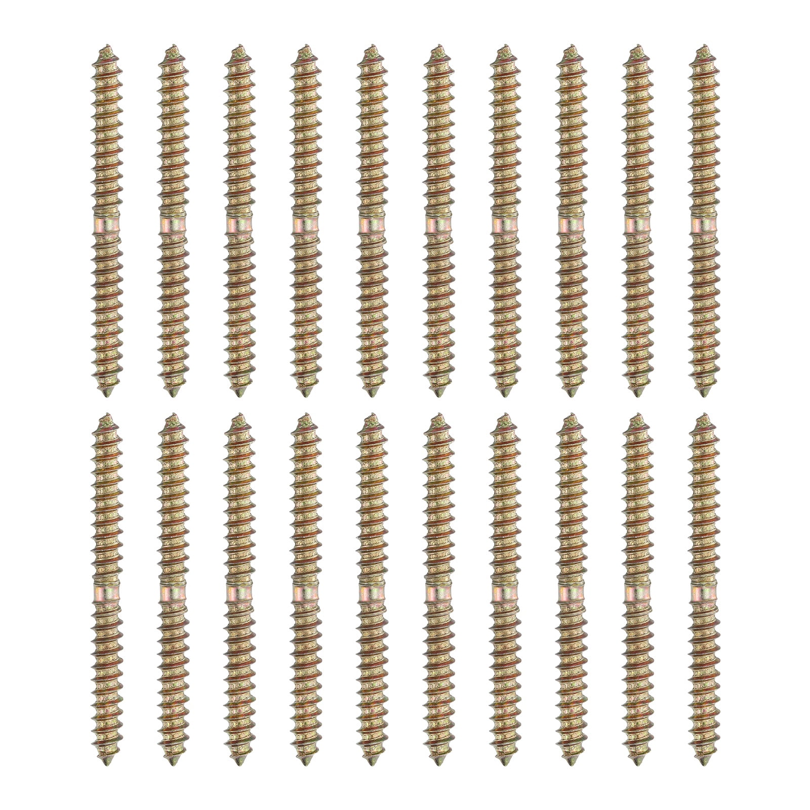 Uxcell 20 Pcs Double Ended Screws, M6 x 70 mm Carbon Steel Hanger Bolts ...