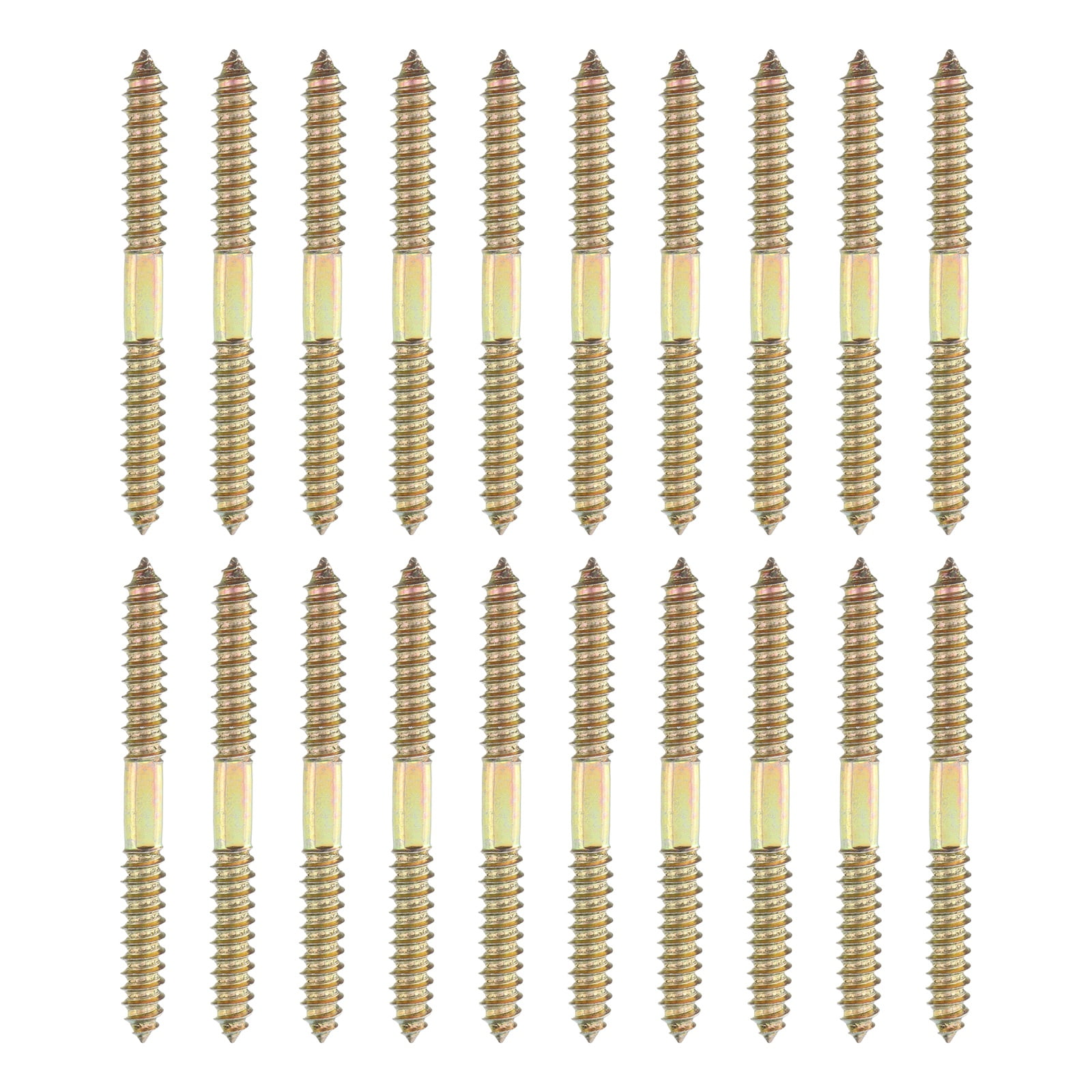 Uxcell 20 Pcs Double Ended Screws, M8 x 90 mm Carbon Steel Hanger Bolts ...