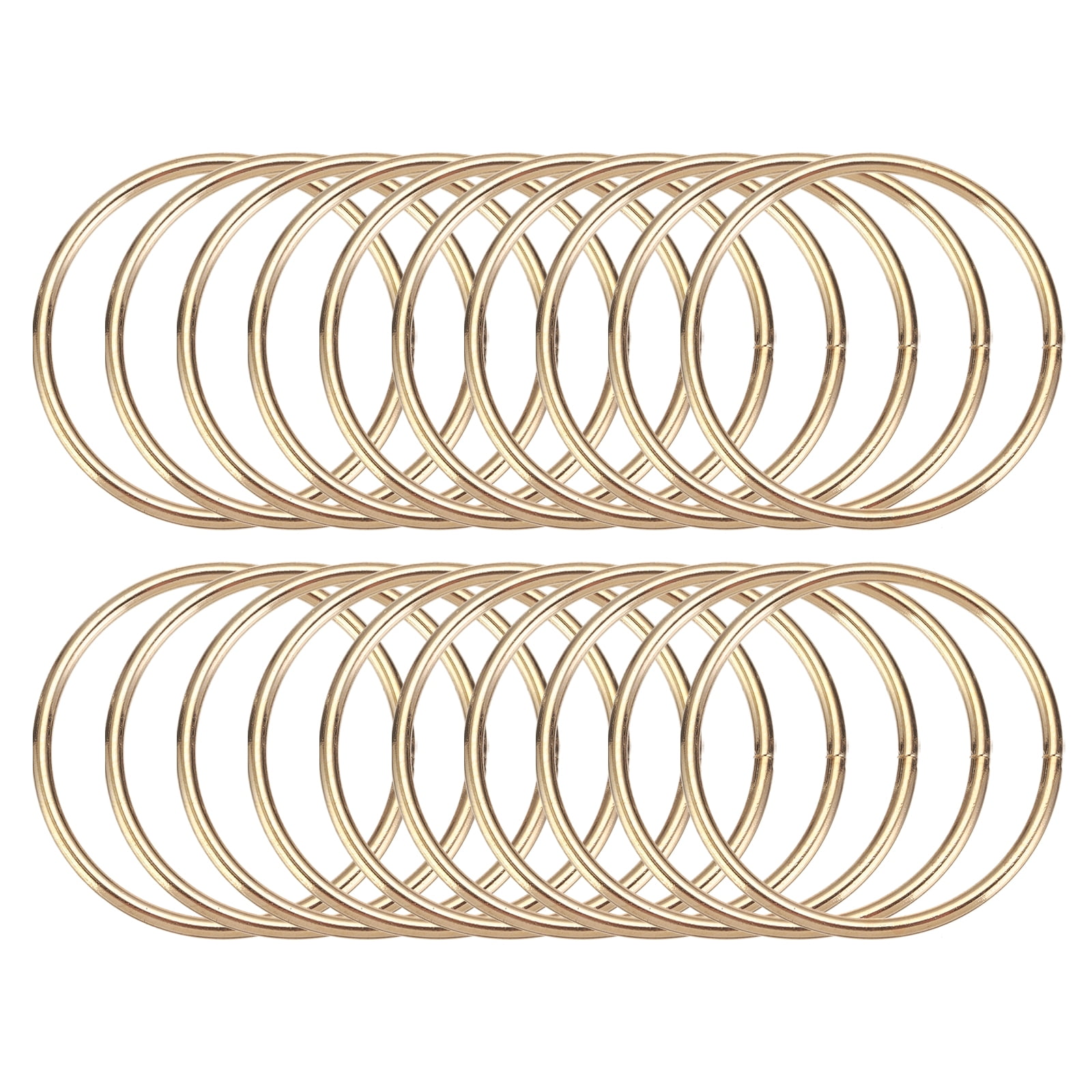 Uxcell 20 Pcs Dream Catcher Rings,Metal Craft Hoops Floral Hoops 1.6 ...