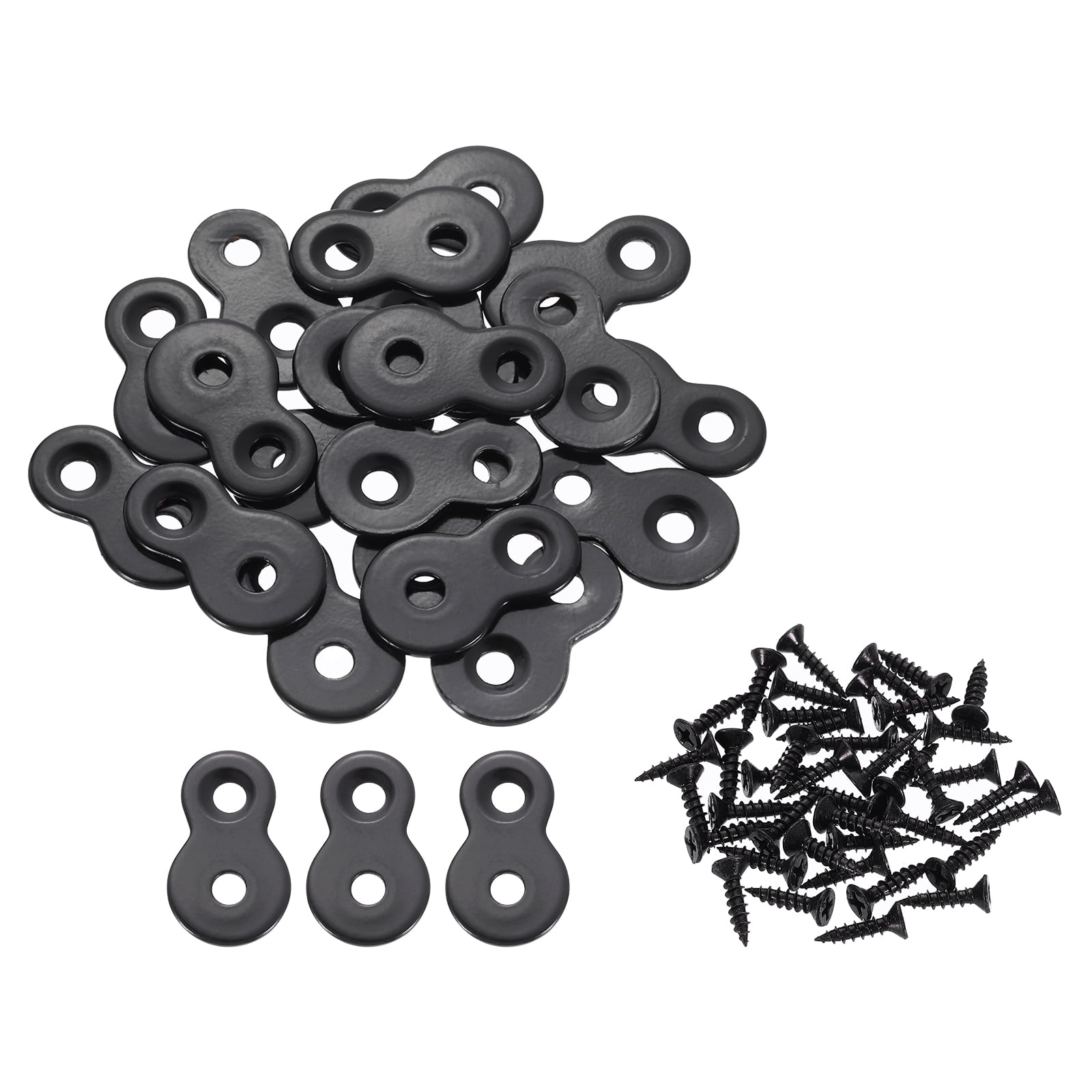 Uxcell 20 Pcs Figure 8 Fastener with Screws, Table Top Mounting Clips ...
