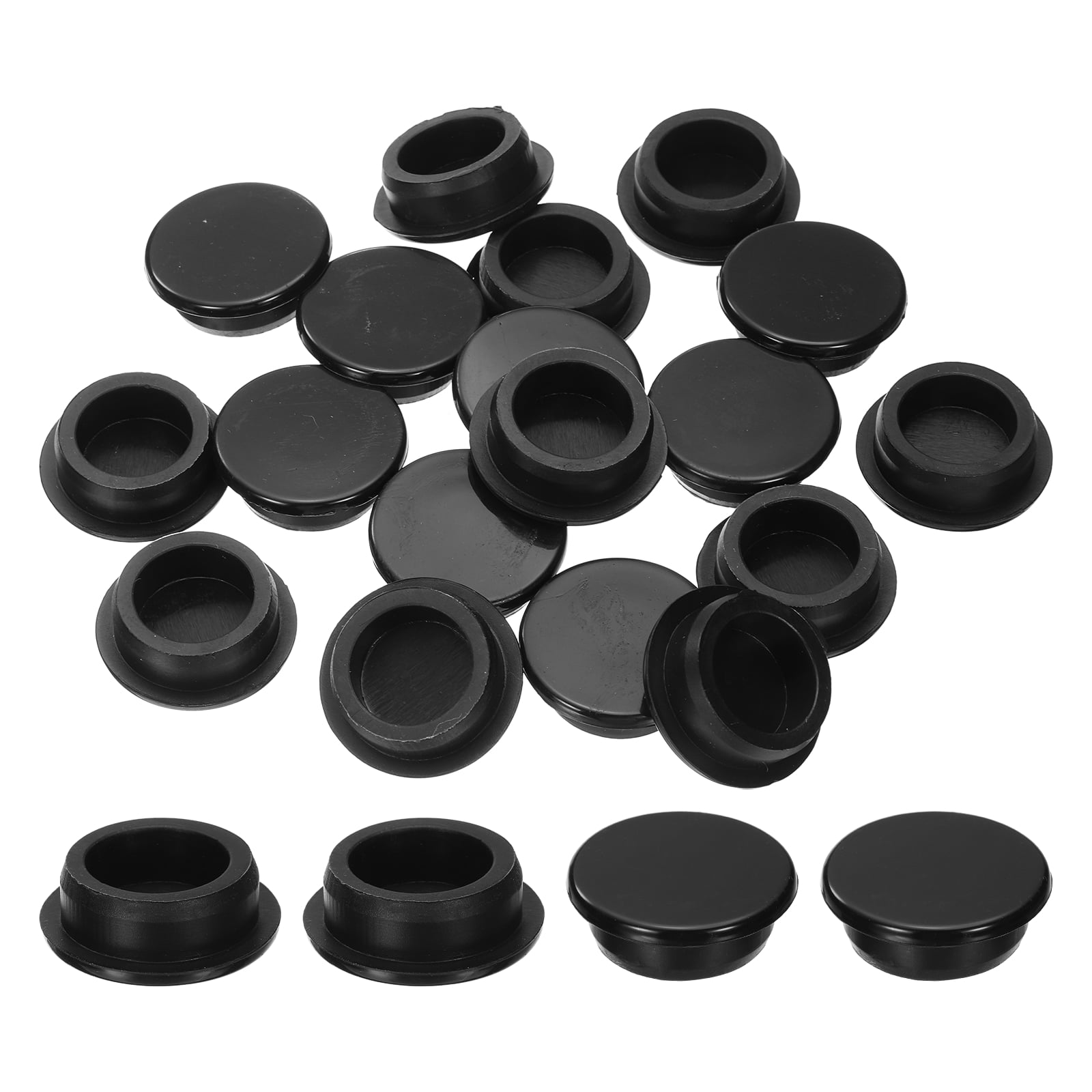 Uxcell 20 Pcs Hole Plugs, Heat Resistant Silicone Flush Type Fastener ...