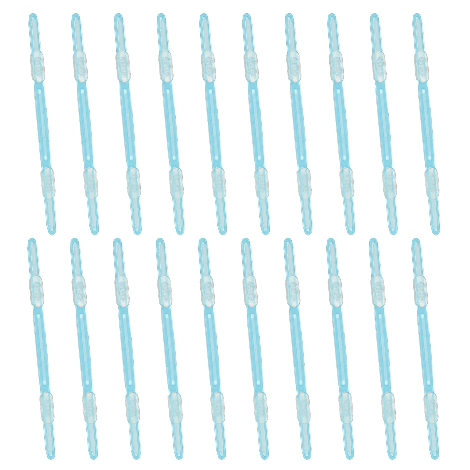 Uxcell 20 Pcs Loose-Leaf Paper Binding Clamps, Blue Plastic Paper ...