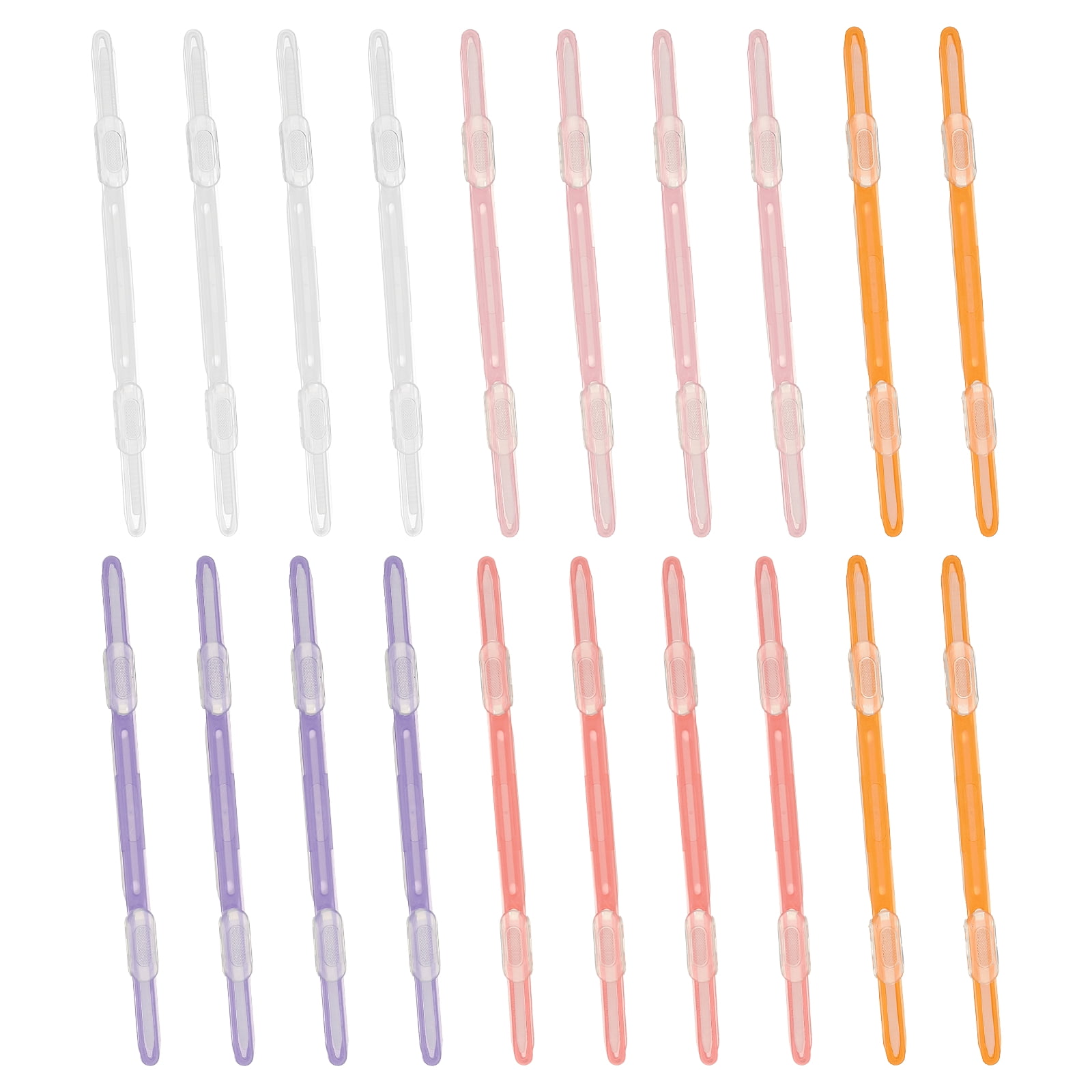 Uxcell 20 Pcs Loose-Leaf Paper Binding Clamps, Multicolor 2 Plastic ...