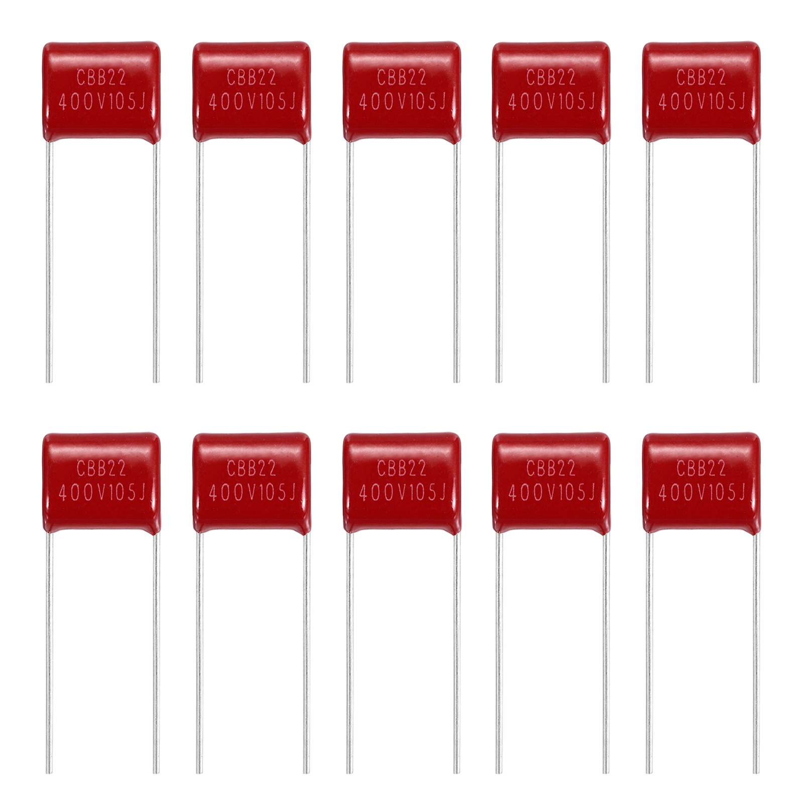 Uxcell 20 Pcs Metallized Polypropylene Film Capacitors, CBB22 400V 105J ...