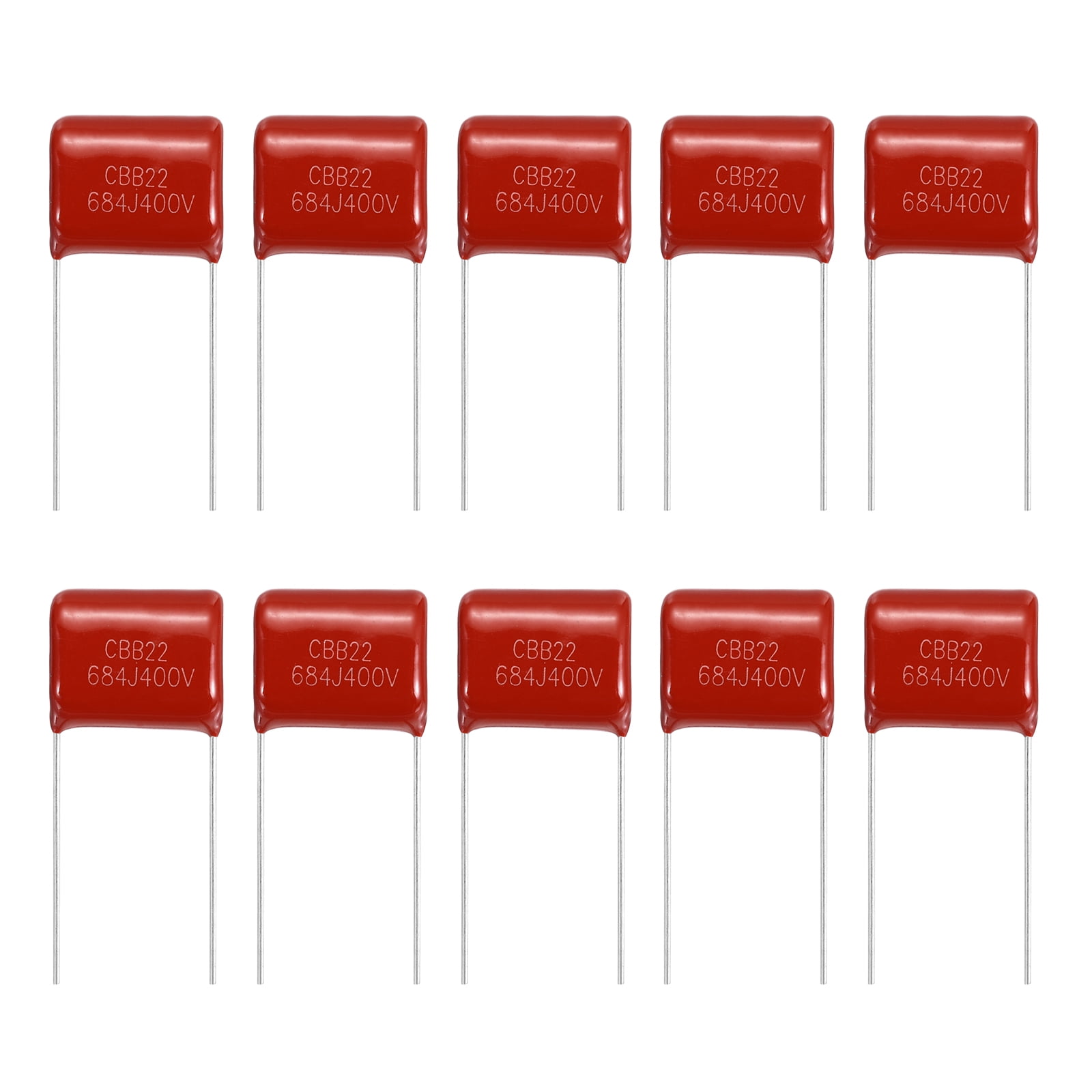 Uxcell 20 Pcs Metallized Polypropylene Film Capacitors, CBB22 400V 684J ...