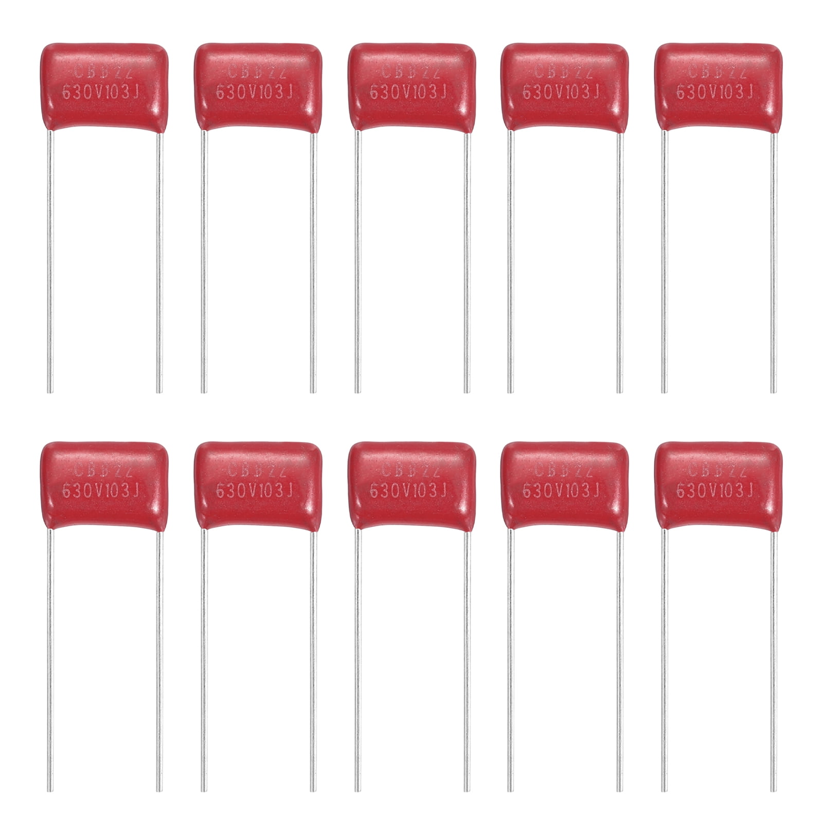 Uxcell 20 Pcs Metallized Polypropylene Film Capacitors, CBB22 630V 103J ...