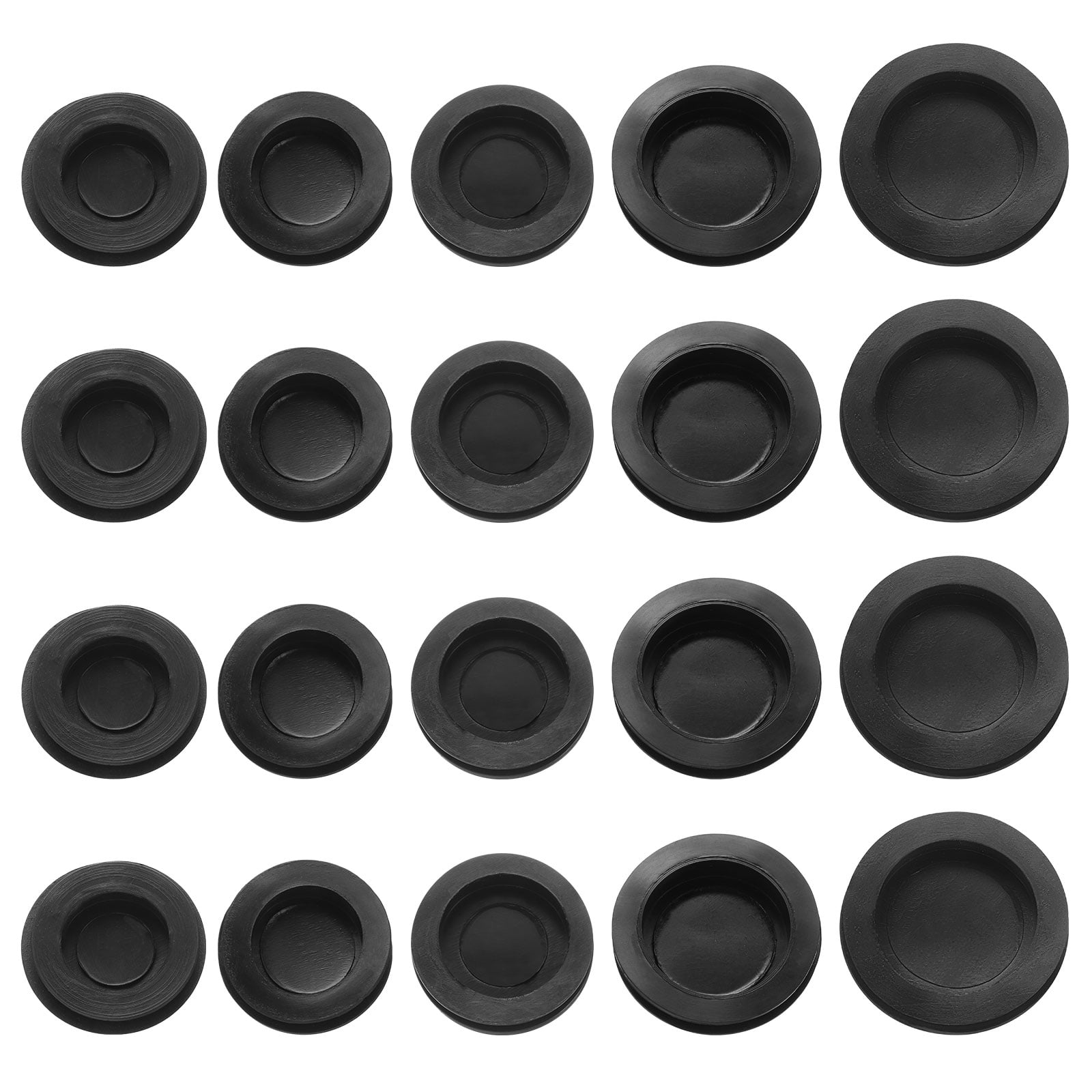 Uxcell 20 Pcs Money Box Bank Plug 25/26/30/32/38mm ID Plastic Round ...
