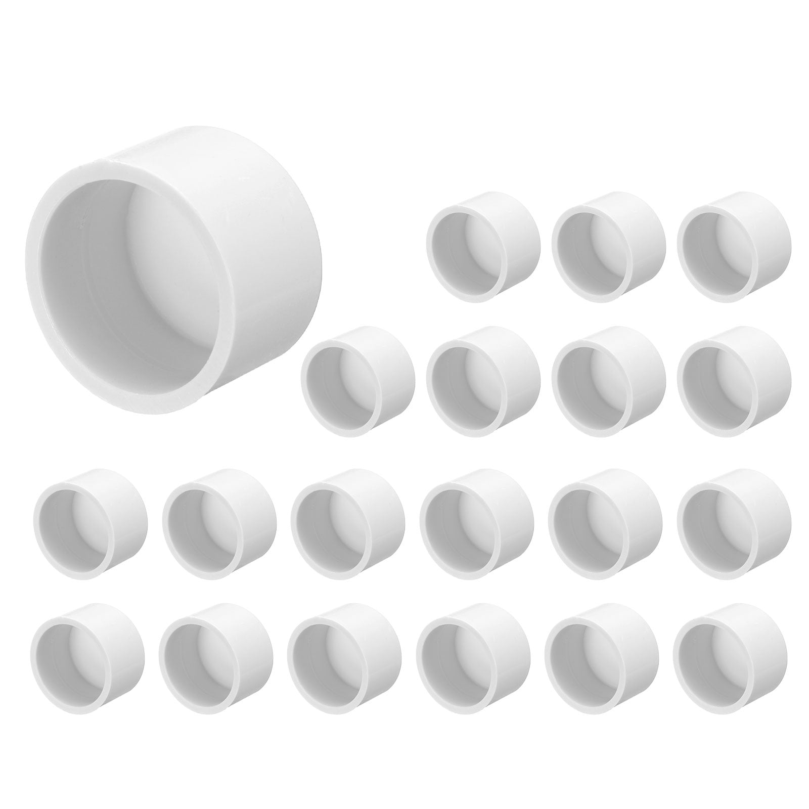 Uxcell 20Pcs Pipe End Cap Fitting 3/4 inch Plug Adapter Socket Fittings ...