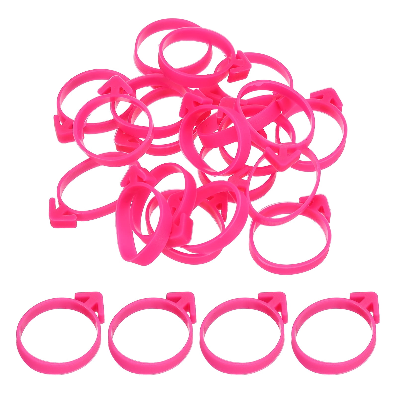 Uxcell 20 Pcs Pastry Bag Ties, Silicone Reusable Piping Bag Ties for ...