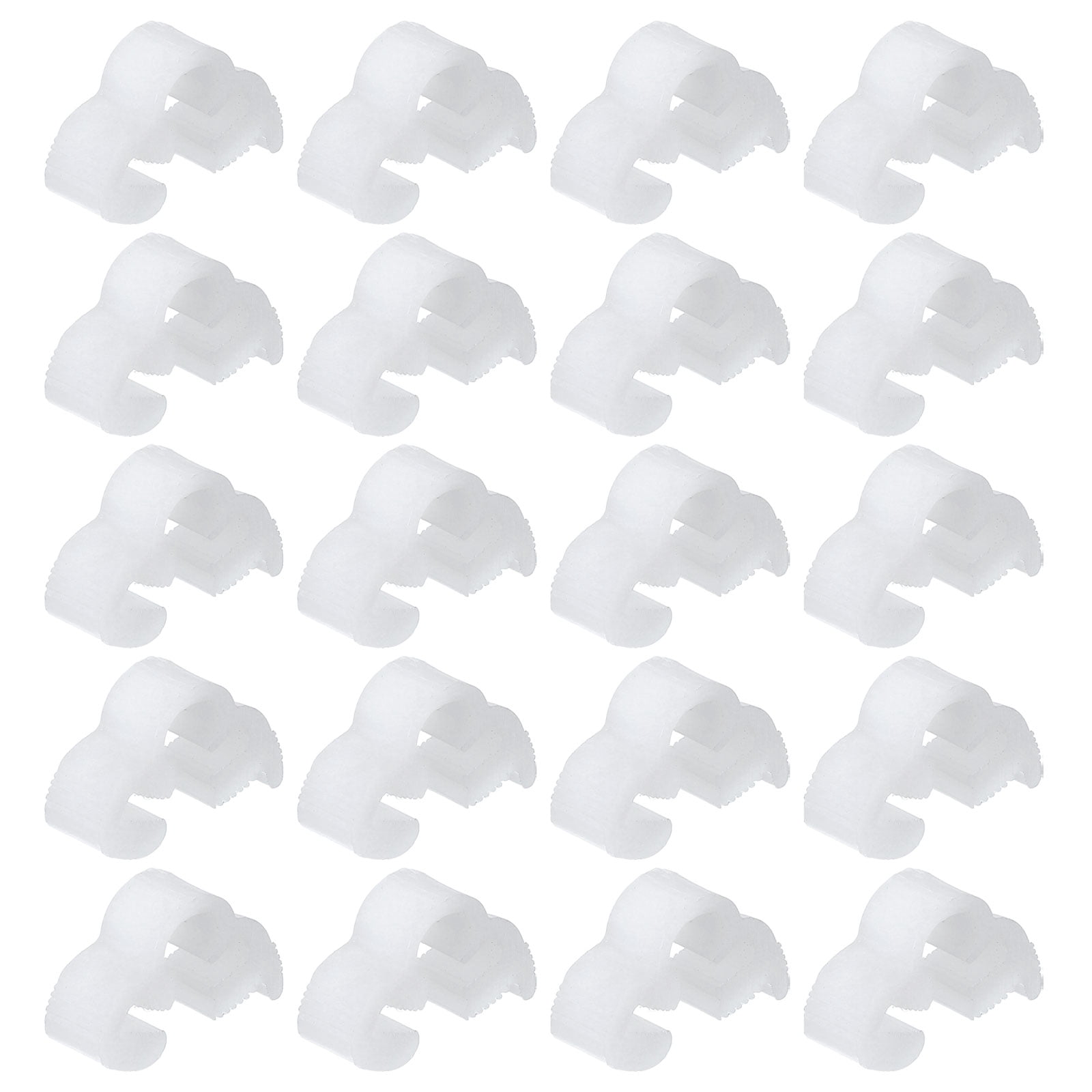 Uxcell 20 Pcs Plastic Hose Clamps, 5/32 Inch Heavy Duty Speedy Double ...